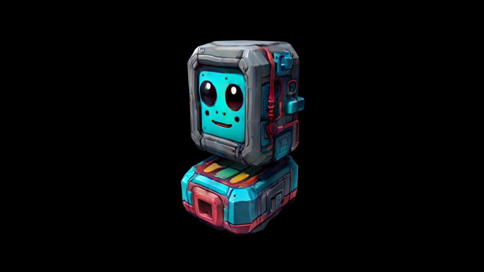 Image of an animated robot or robot-like object - Download Free 3D ...
