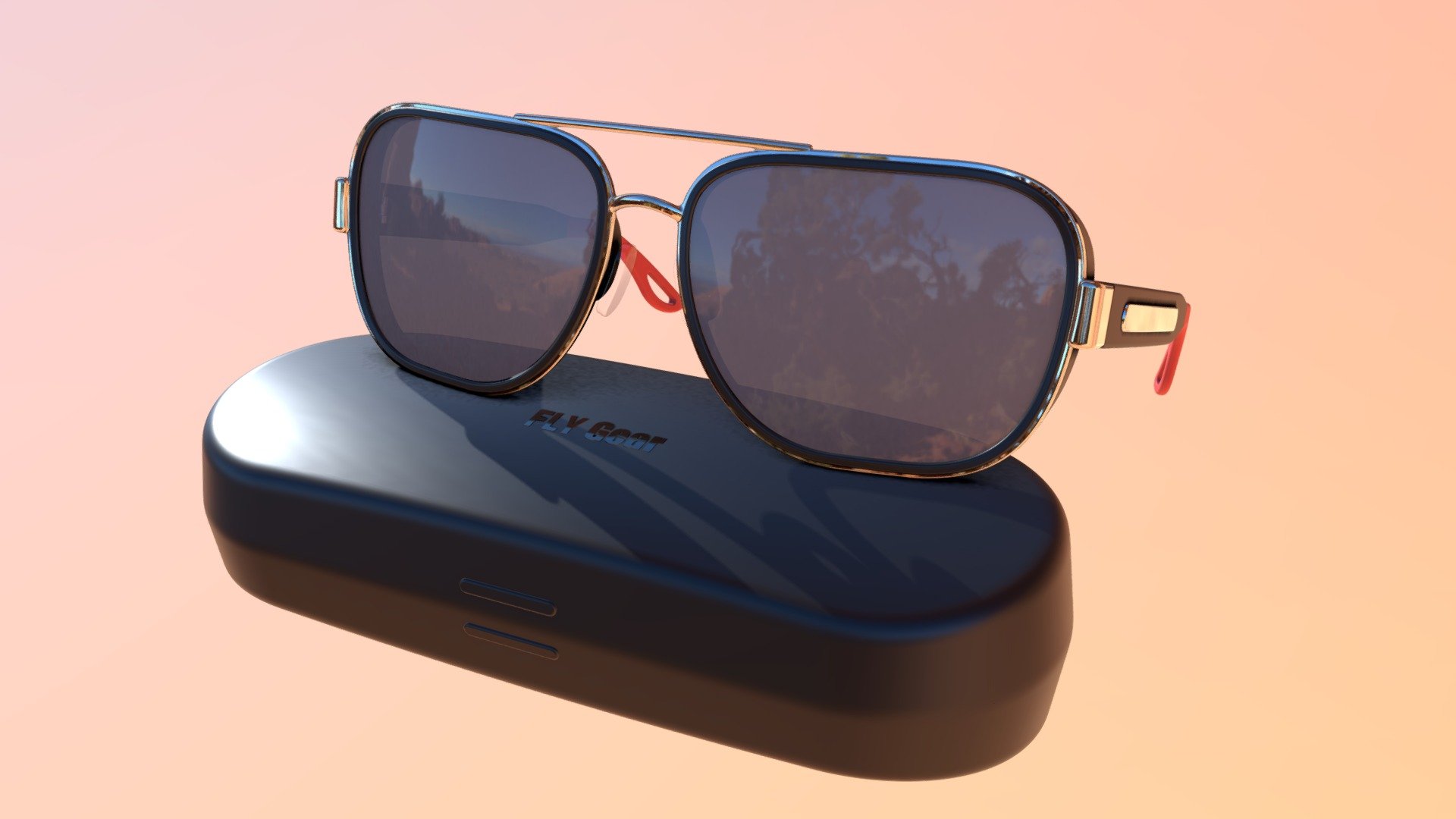 FLYGEAR - Sunglasses - 3D model by tijogeorge46 [307e1ab] - Sketchfab