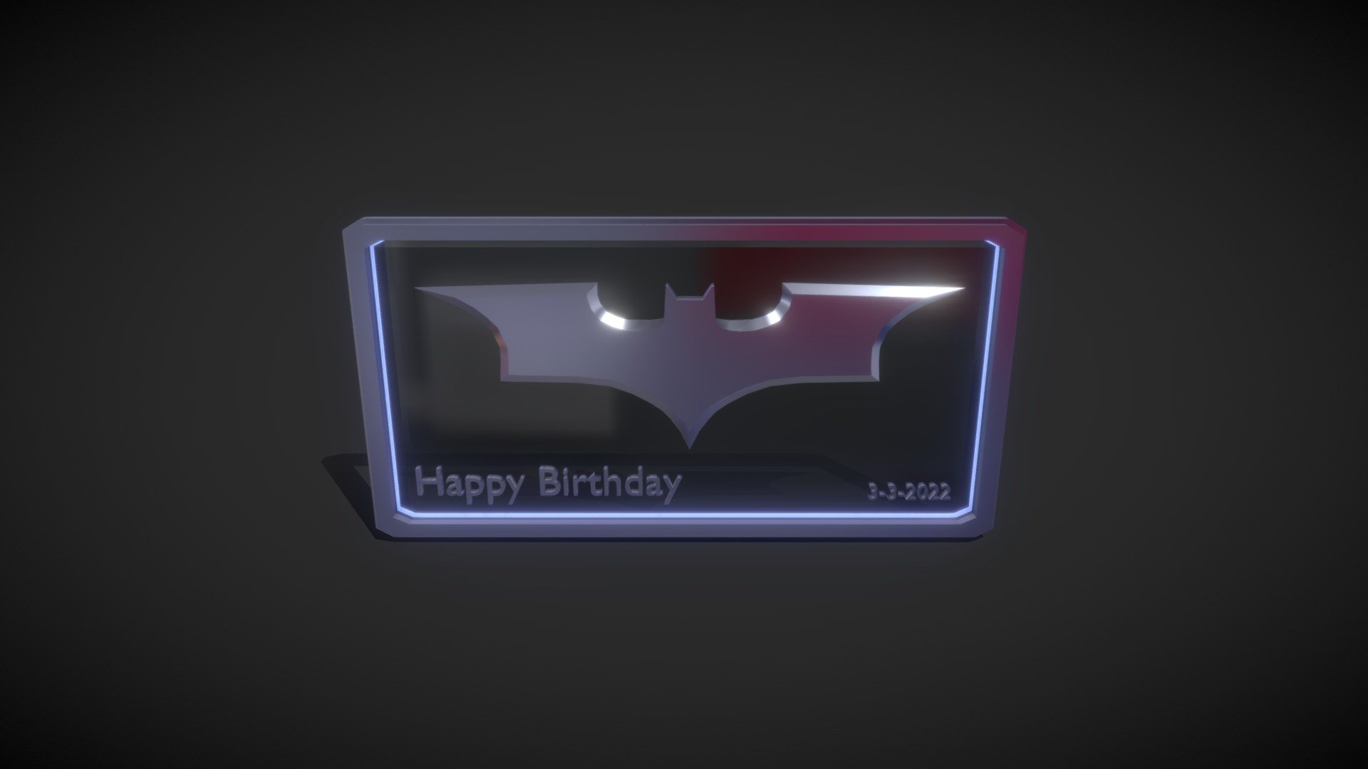 Batman plaque - Download Free 3D model by Dylan Spin (@DylanSpin ...
