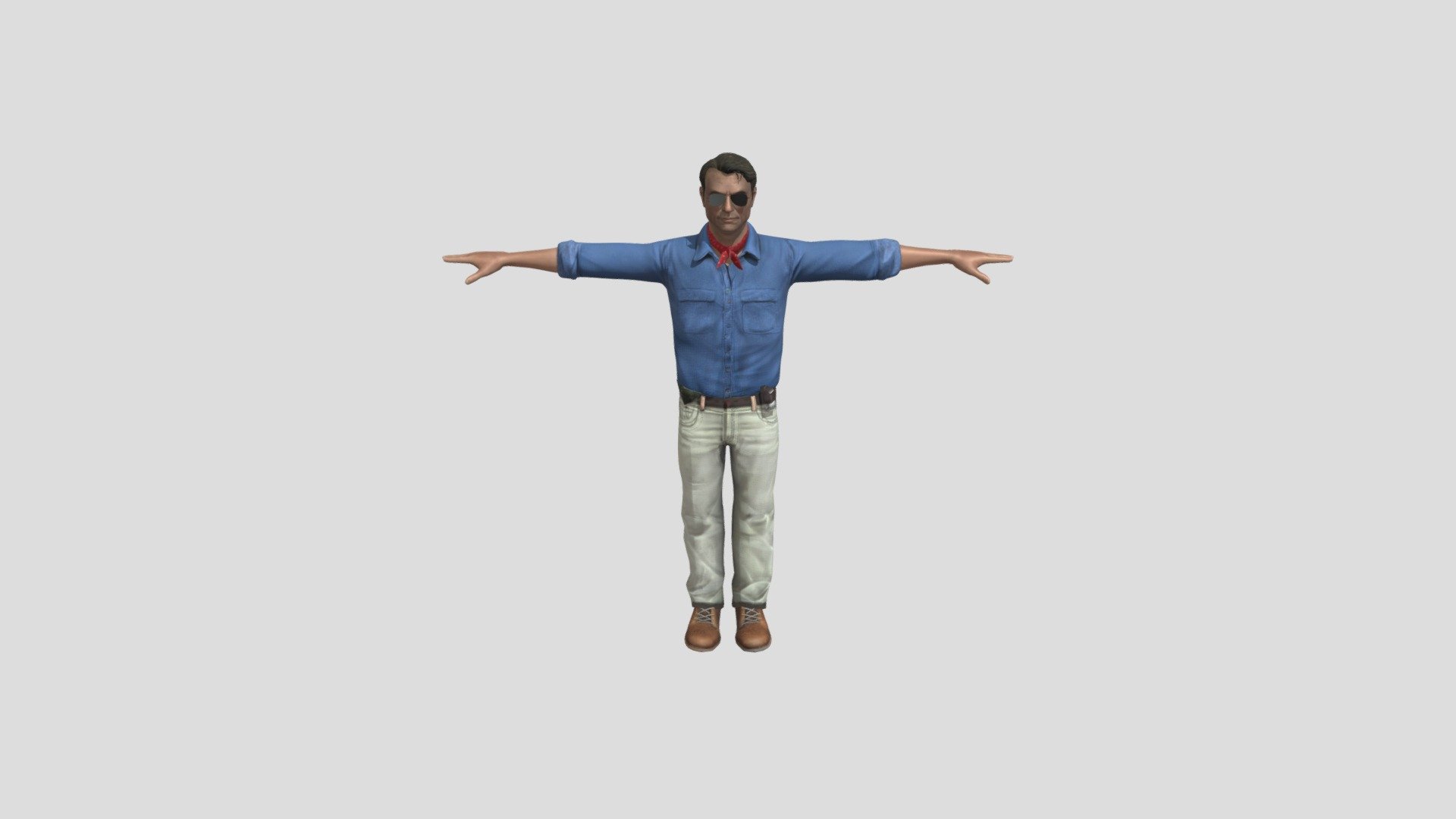 Alan Grant (Jurassic Park) - Download Free 3D model by Patrik Cauan ...