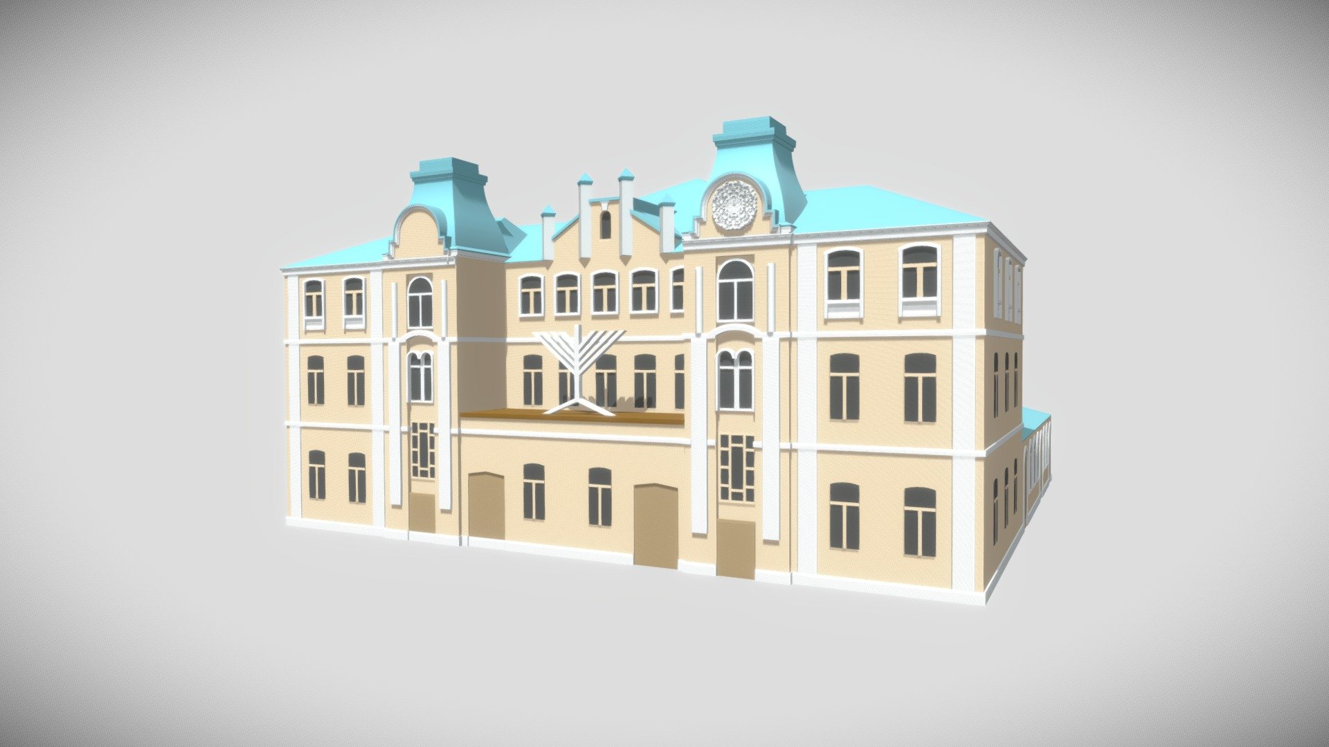 Great Synagogue of Grodno - 3D model by dinalt [3081bf7] - Sketchfab