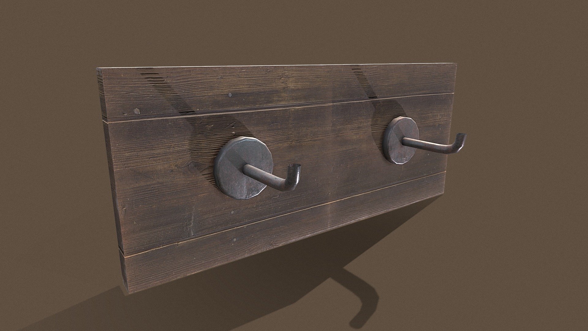 Wooden hook rack - small - Download Free 3D model by Sousinho [3082ba6 ...