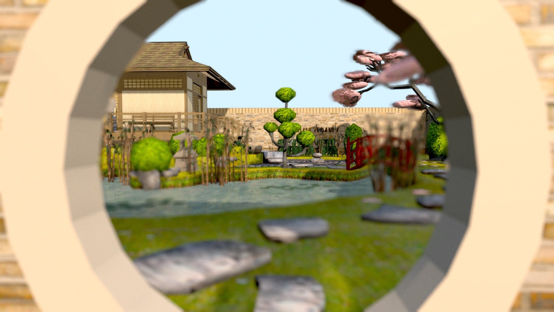 Japanese garden - Download Free 3D model by Katydid (@Katydid ...