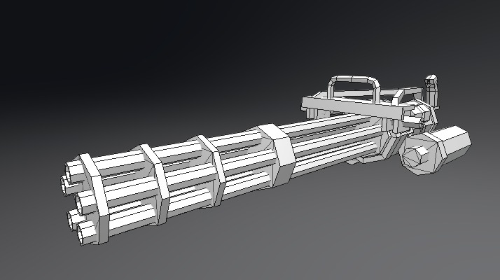 Gatling Gun - 3D model by Julian Hüther (@Toxinias) [3083d82] - Sketchfab