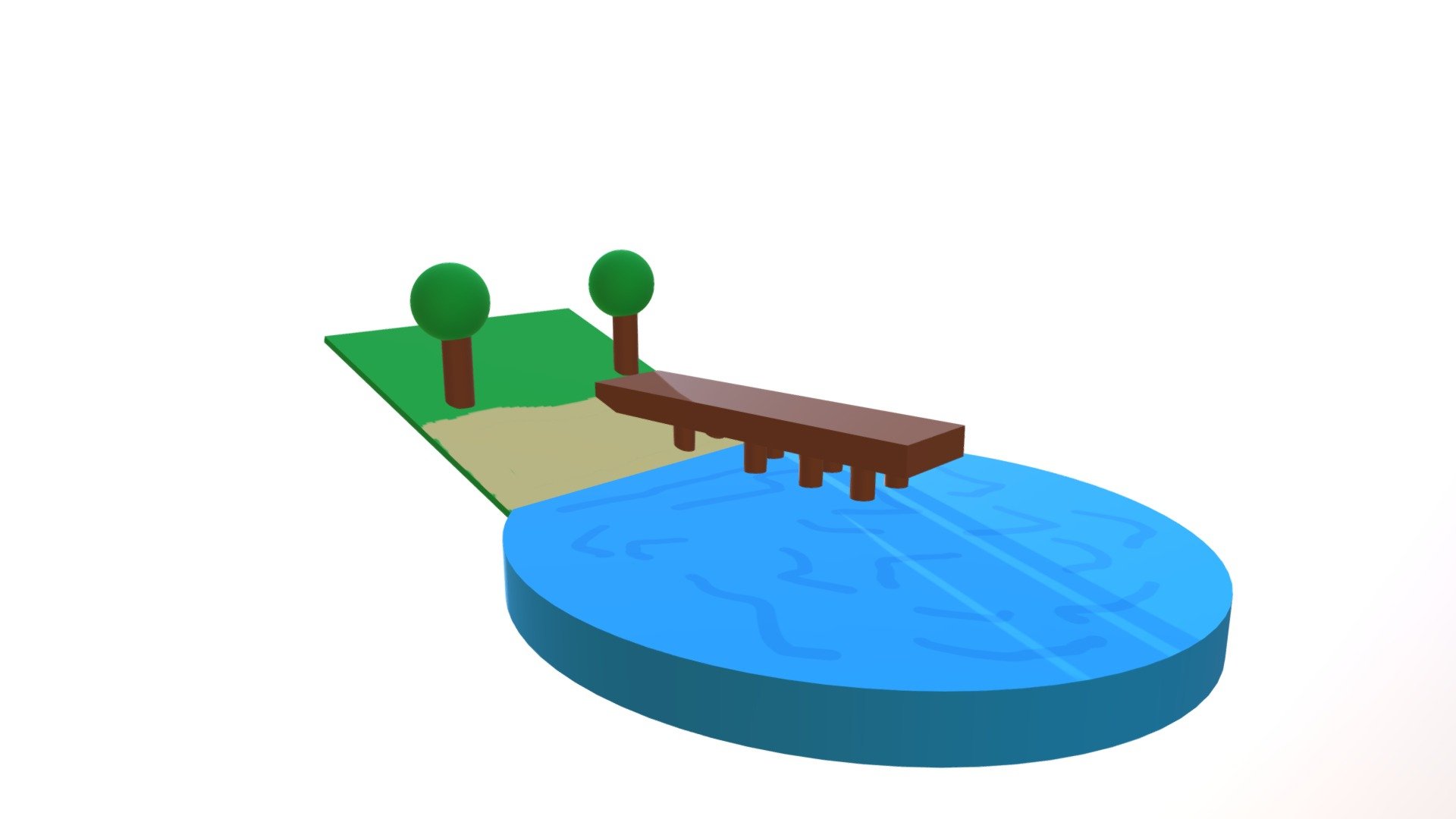 Lake - Download Free 3D model by pampalusiek [30874d5] - Sketchfab