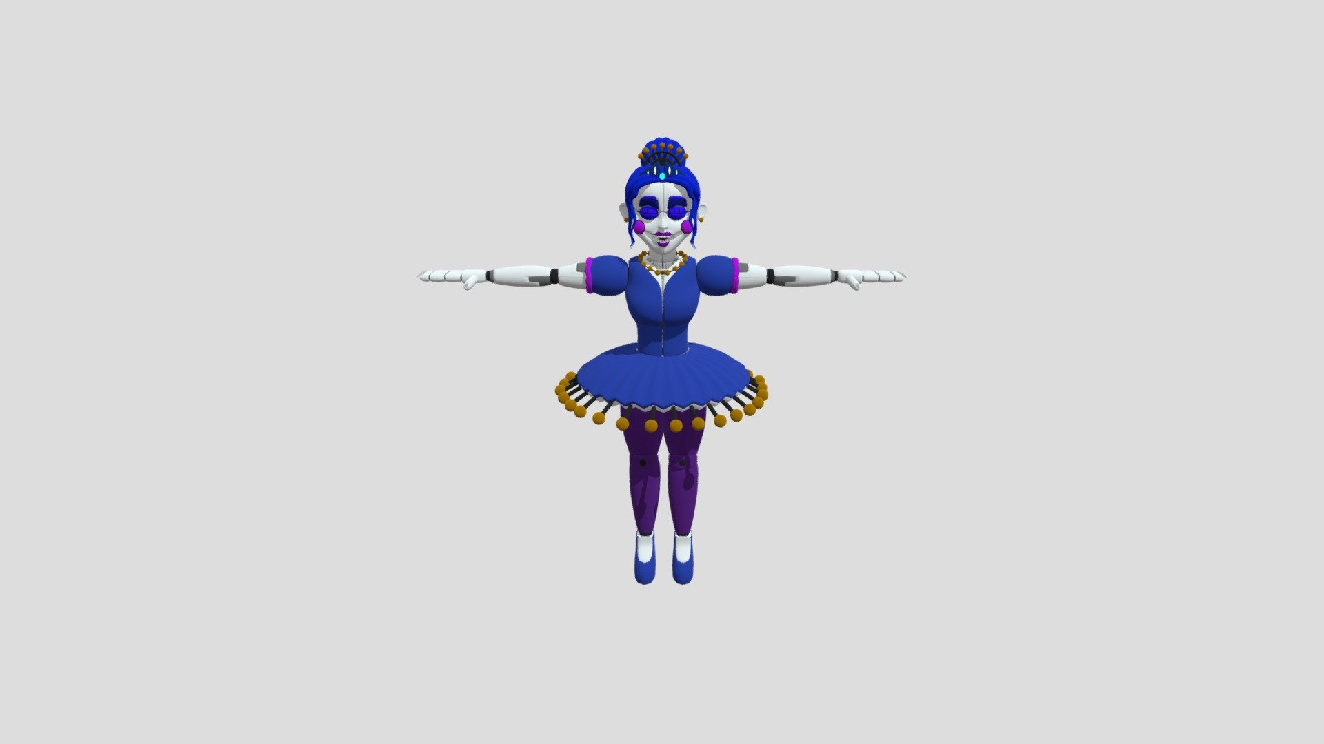 Stylized Ballora the Ballerina v3 - Download Free 3D model by Owlhouse ...