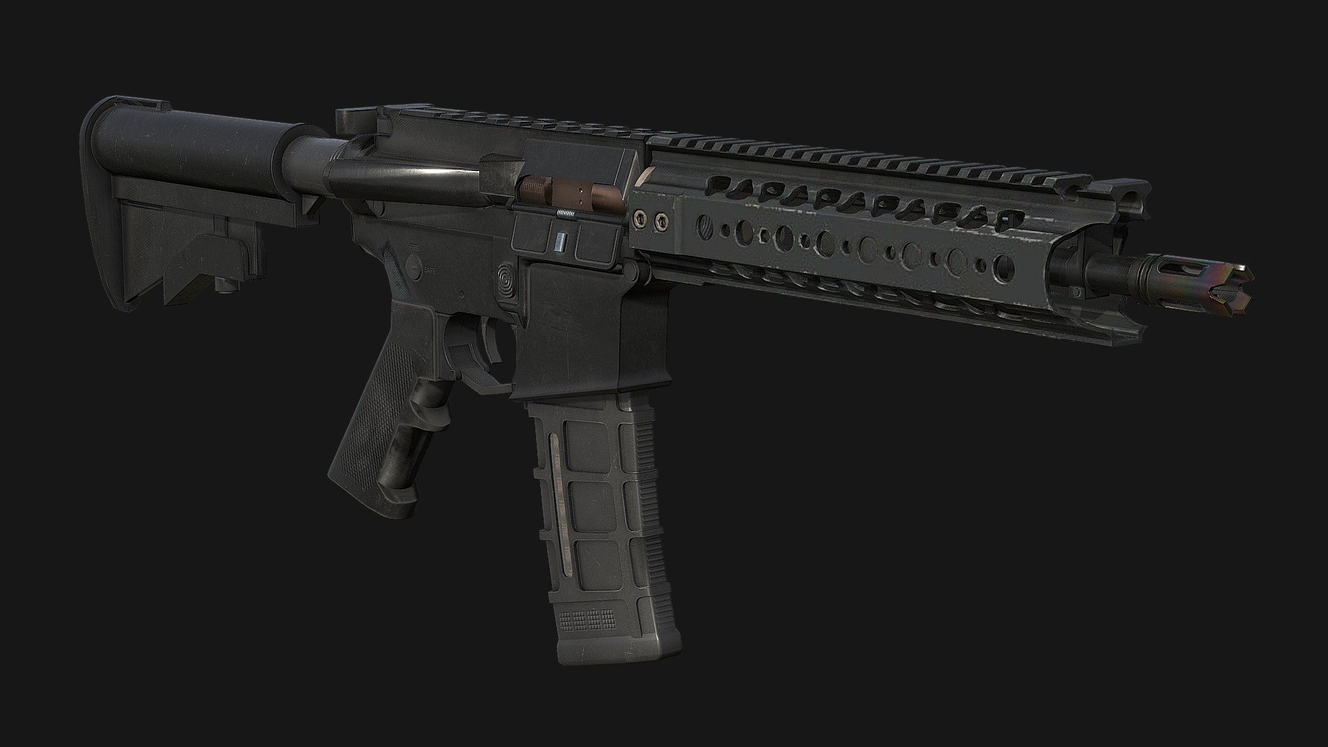 PROJECT QUADRAIL CQB AR - 3D model by momsboxtv [3087d4b] - Sketchfab