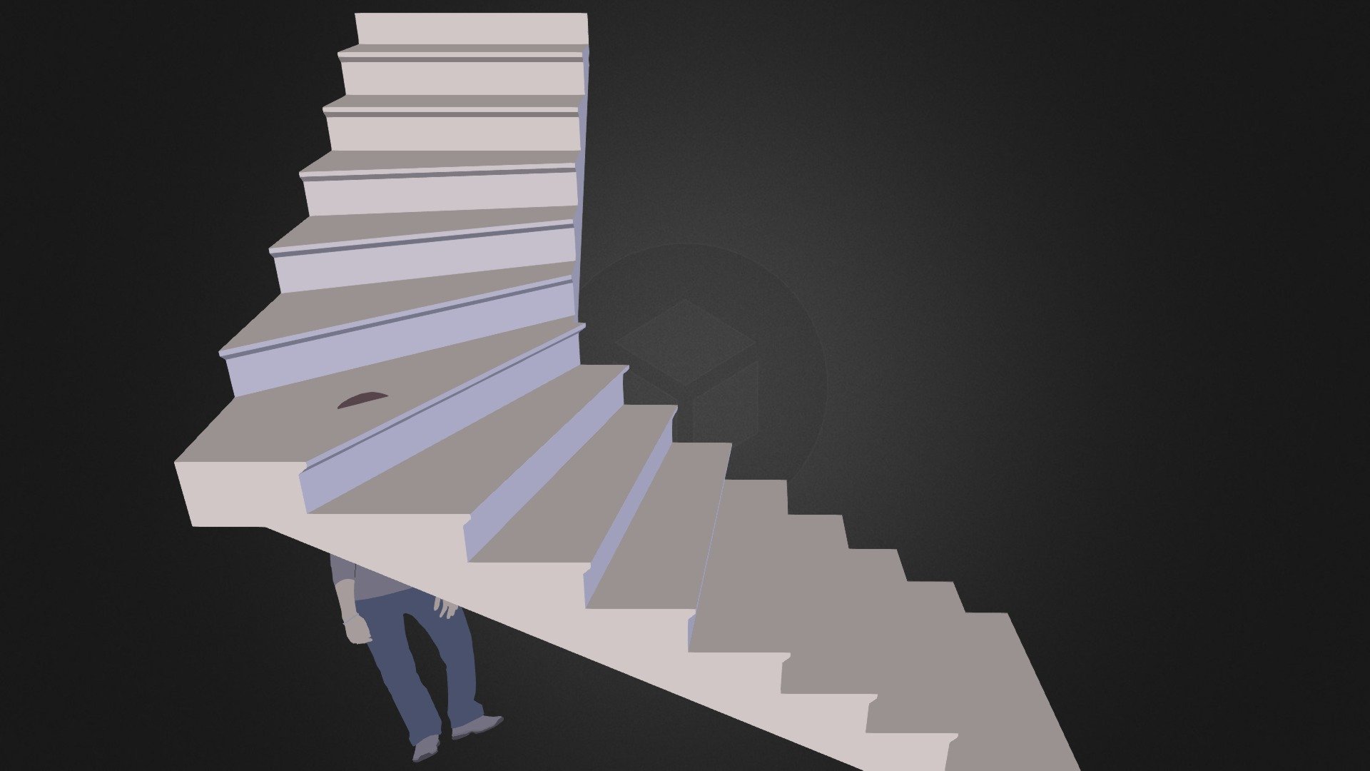 Stair - 3D model by rsarchtct07 [3088b74] - Sketchfab
