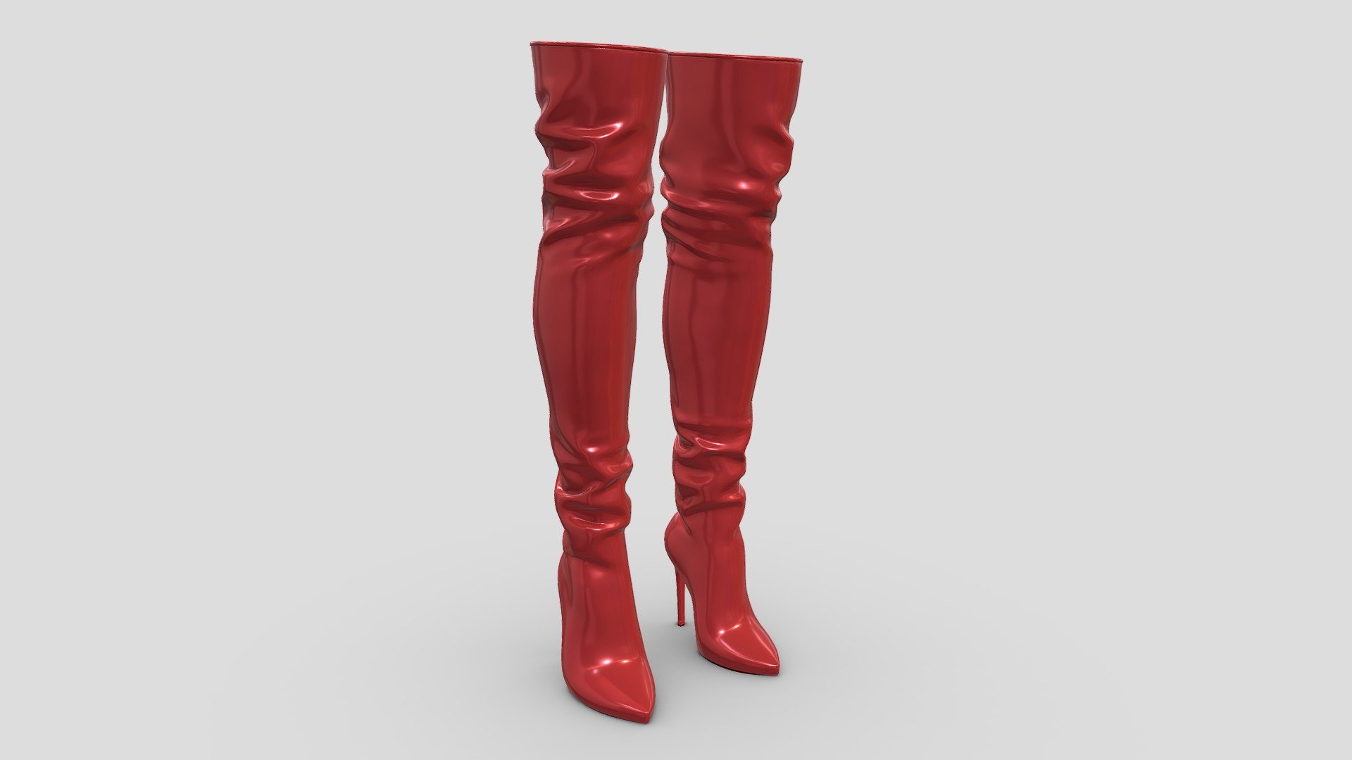 woman sexy high heel boots highpolymesh 3D print - Buy Royalty Free 3D ...