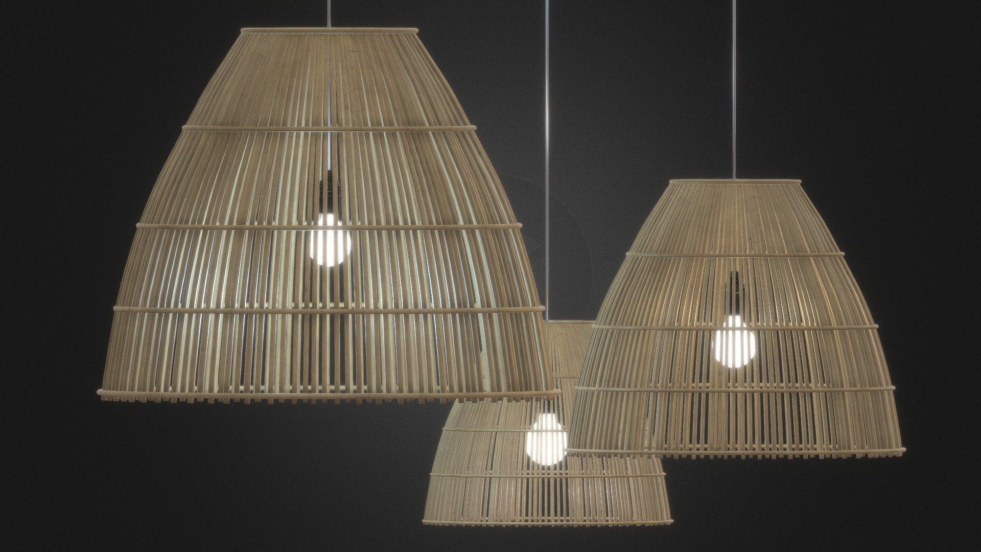 rattan lamp - Download Free 3D model by sachin kumar (@kayozz) [308bdde ...