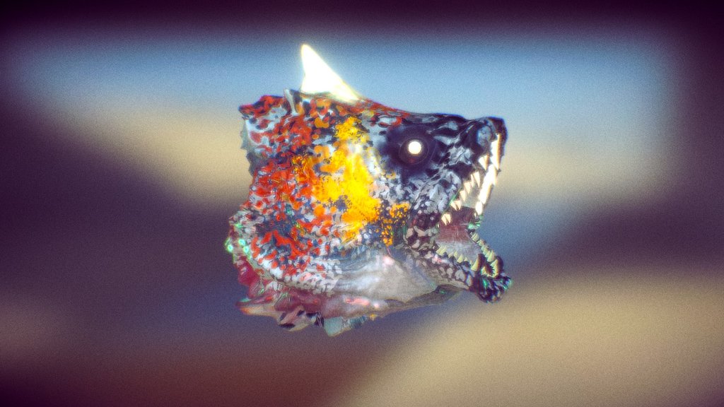 Monster Face - 3D model by Xufei Wu (@lanlingkid) [308c38a] - Sketchfab