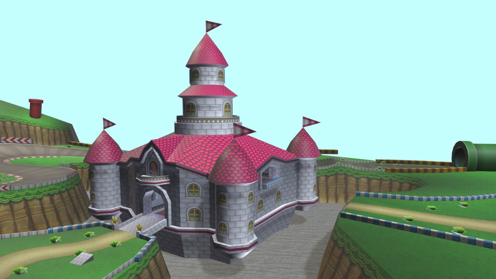 3DS - Mario Kart 7 - Mario Circuit - Download Free 3D model by Noah the ...