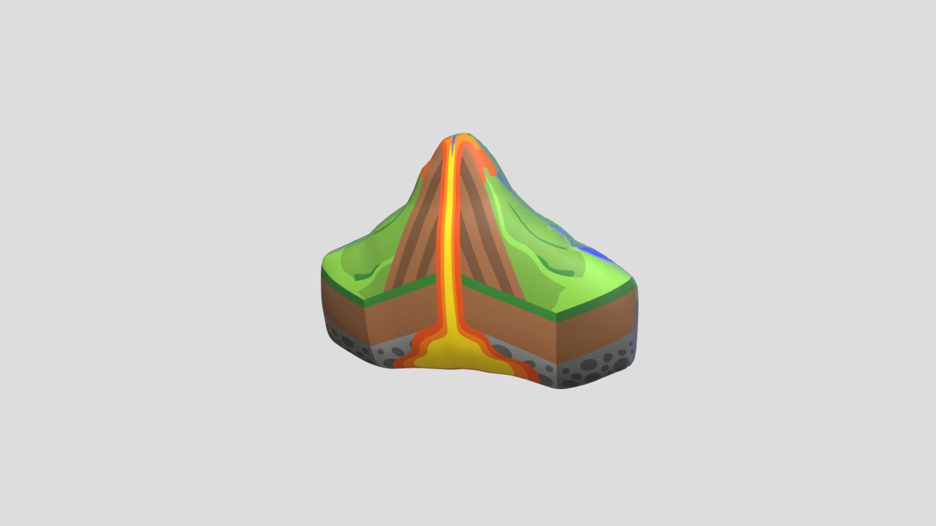 Struktur Gunung Vulkanik - 3D model by nazwaputri.2024 [3095d9f ...