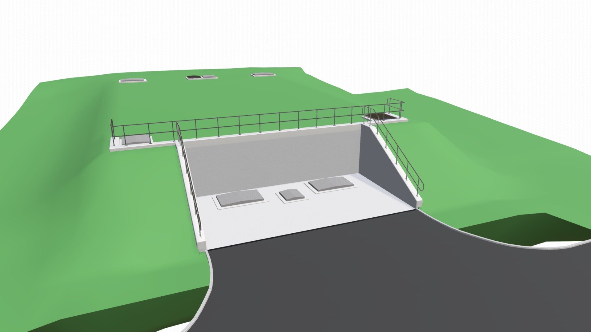 Old Connaught High Level Reservoir Concept - 3D model by Ward & Burke ...