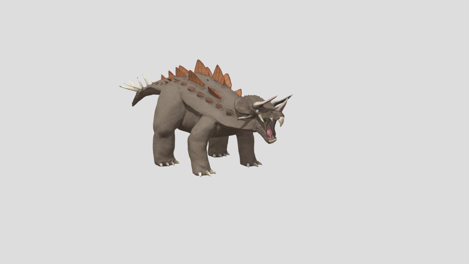Midpoly Stegosaurus - 3D model by Hebbi [309b27a] - Sketchfab
