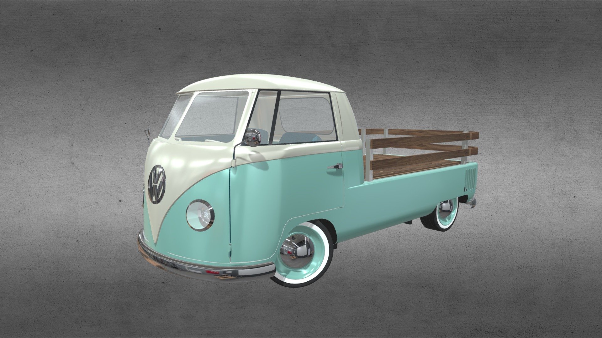 Vw Combi 60s - 3D model by a2jr [309d558] - Sketchfab