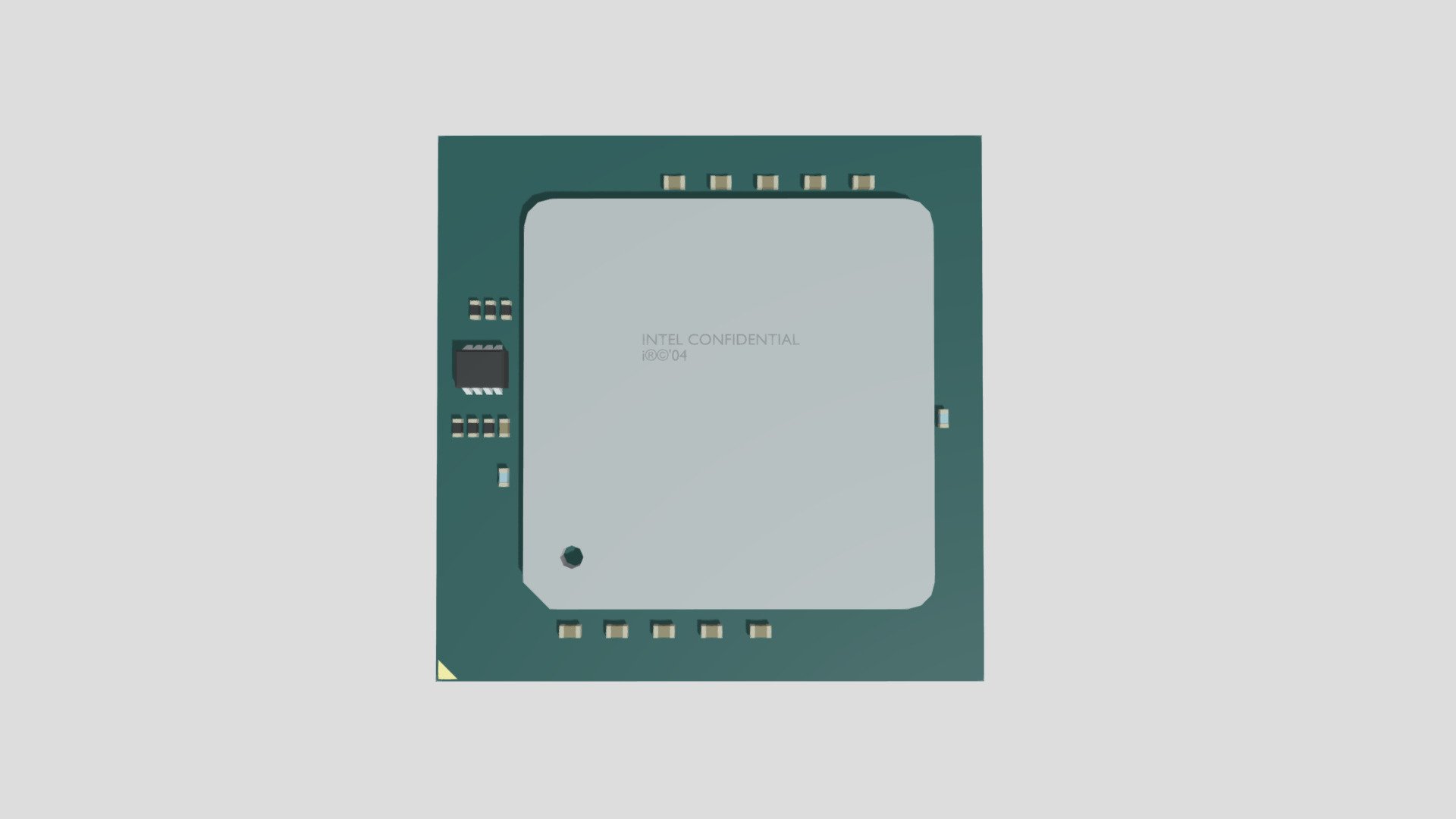 INTEL Xeon SL6VN Socket 604 - Download Free 3D model by Хлюпич ...