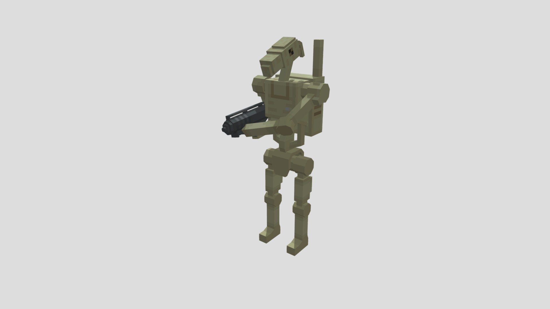 B1 battle droid - 3D model by Mark Alfred (@MarkAlfred) [309e44e ...