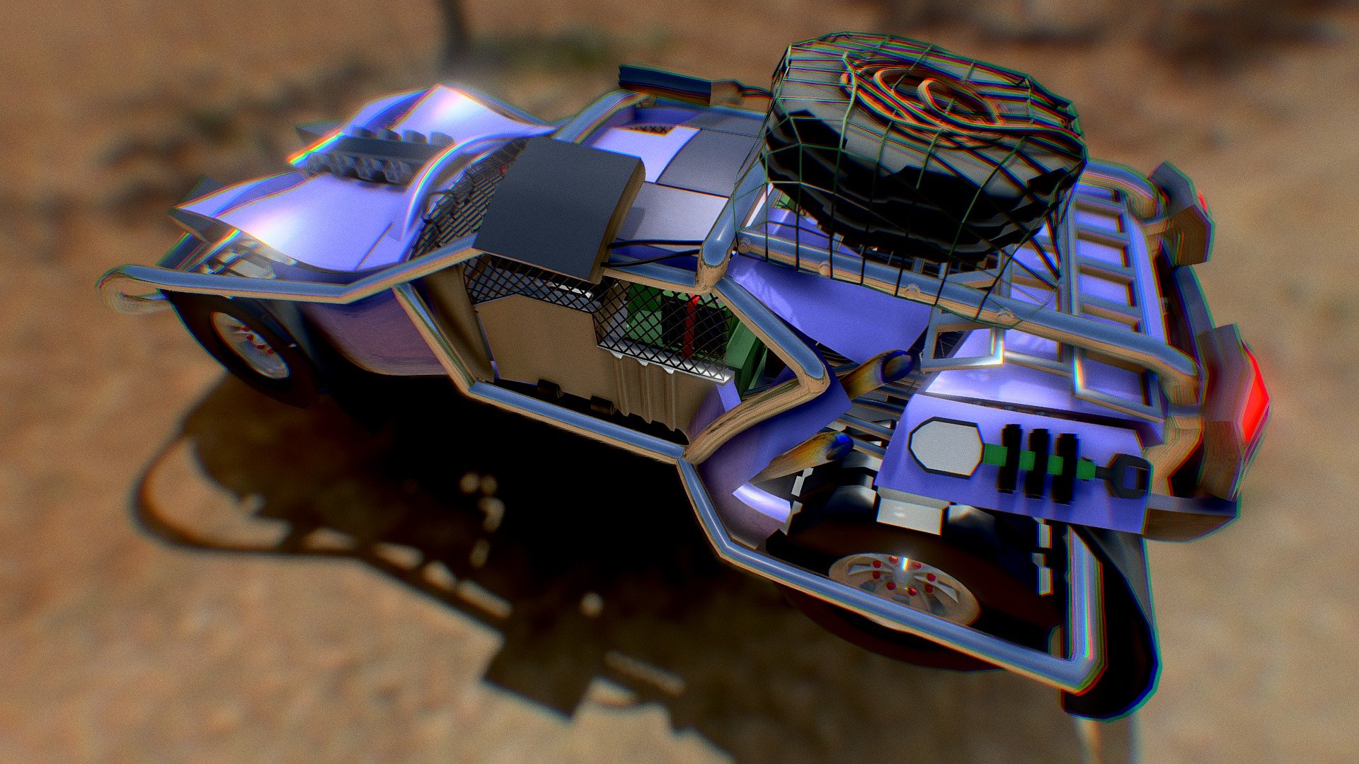 chopped 80's T-top buggy. - 3D model by Randrana (@xraysatellites ...