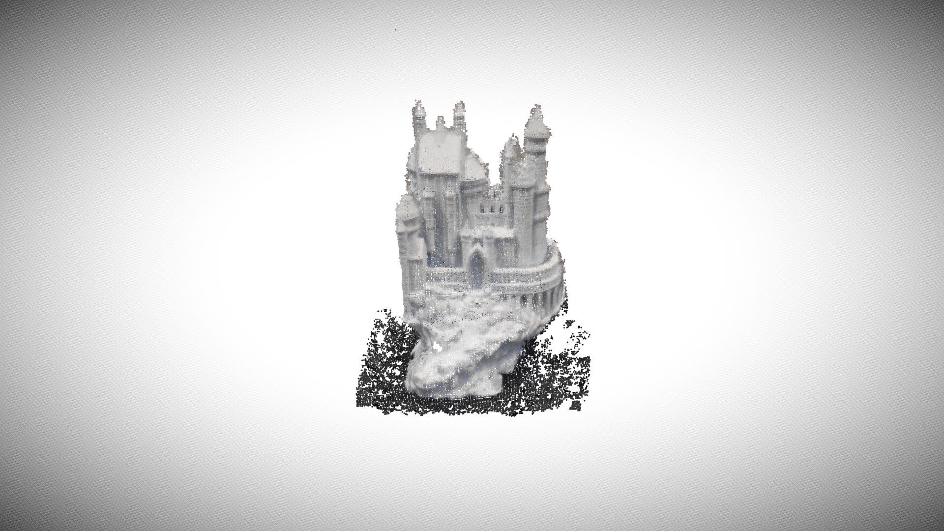 Lowest dense cloud of Medieval Castle - 3D model by lvelho [309f606 ...