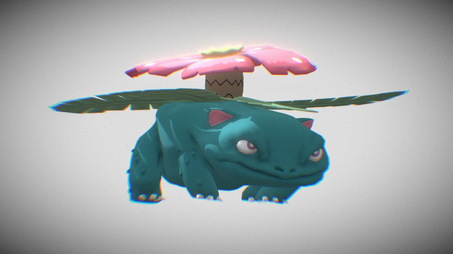 0003 Venusaur 3D - 3D model by anak3d (@anak3d1234) [309fdd2] - Sketchfab