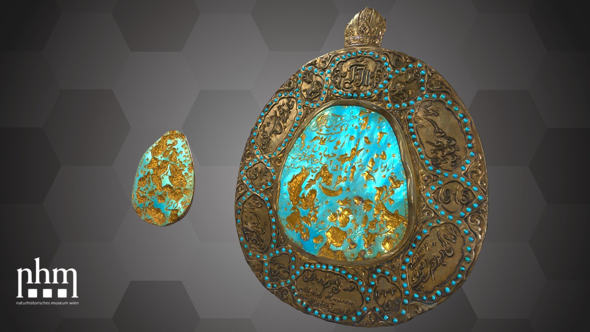 Imperial Turquoise Talisman (NHMW-MIN-J4887) - Download Free 3D model ...