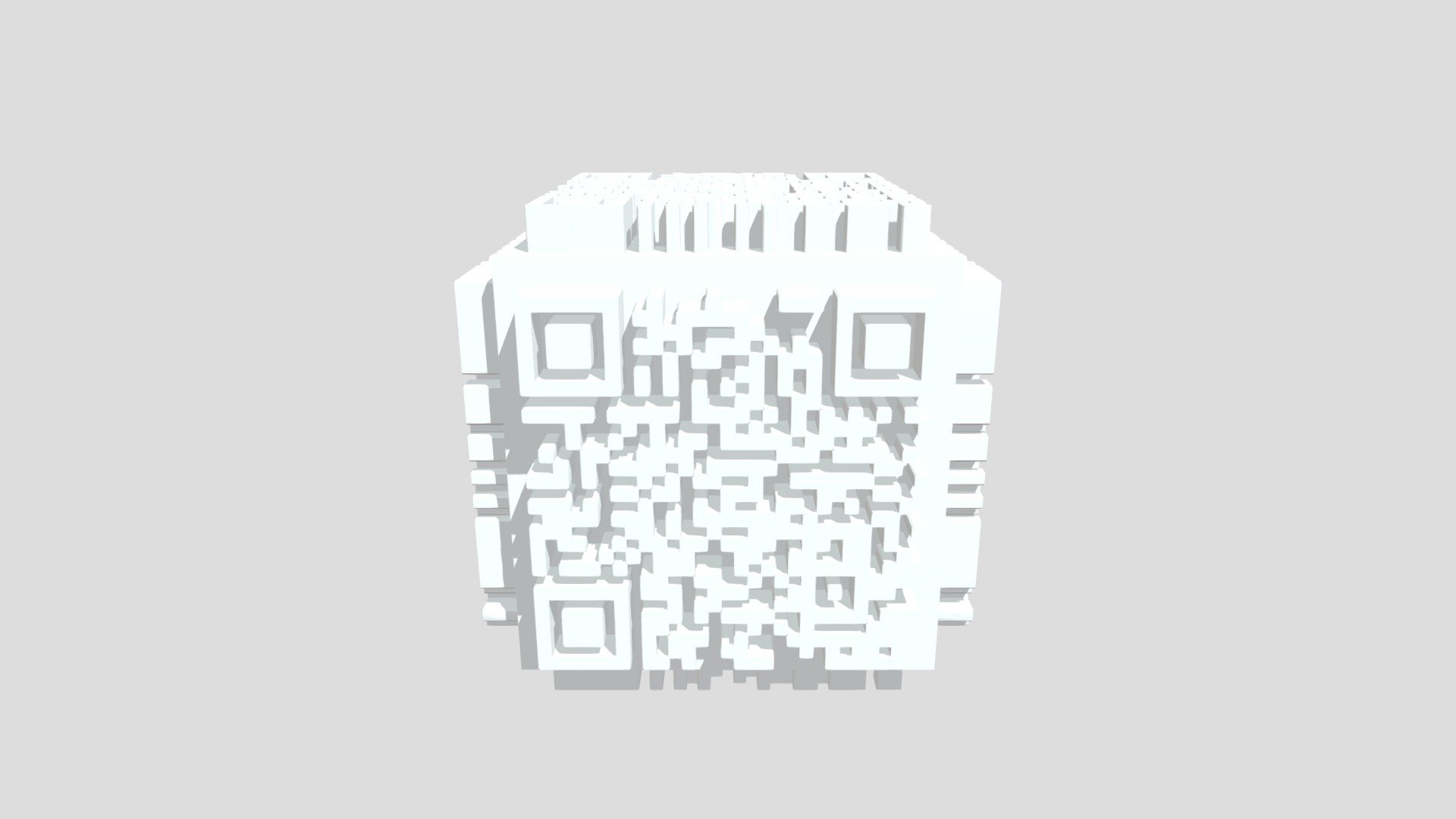 Qr-cube - 3D model by T.C. (@ffmaer) [30a3b05] - Sketchfab