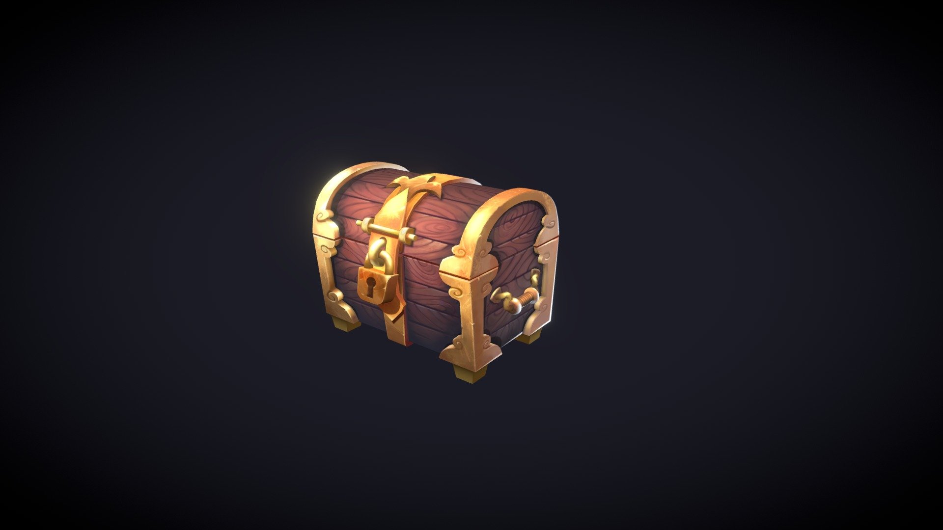 treasure box handpainted - 3D model by dil90136 [30a3b85] - Sketchfab