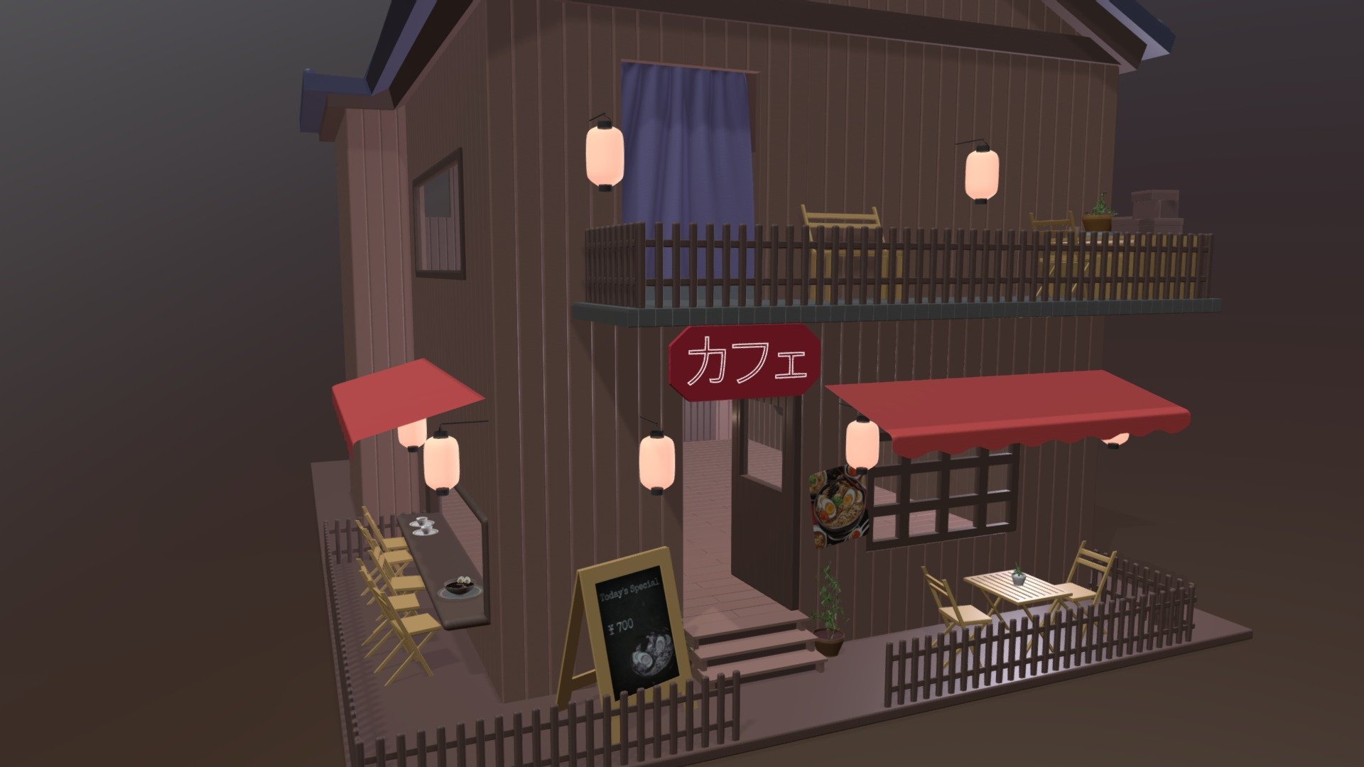 Japanese shop house/ Japanese machiya - 3D model by naf3D (@nvf3D ...
