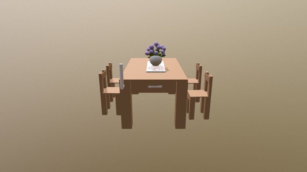 Table set - 3D model by Doris (@dsarapuu) [30a6398] - Sketchfab