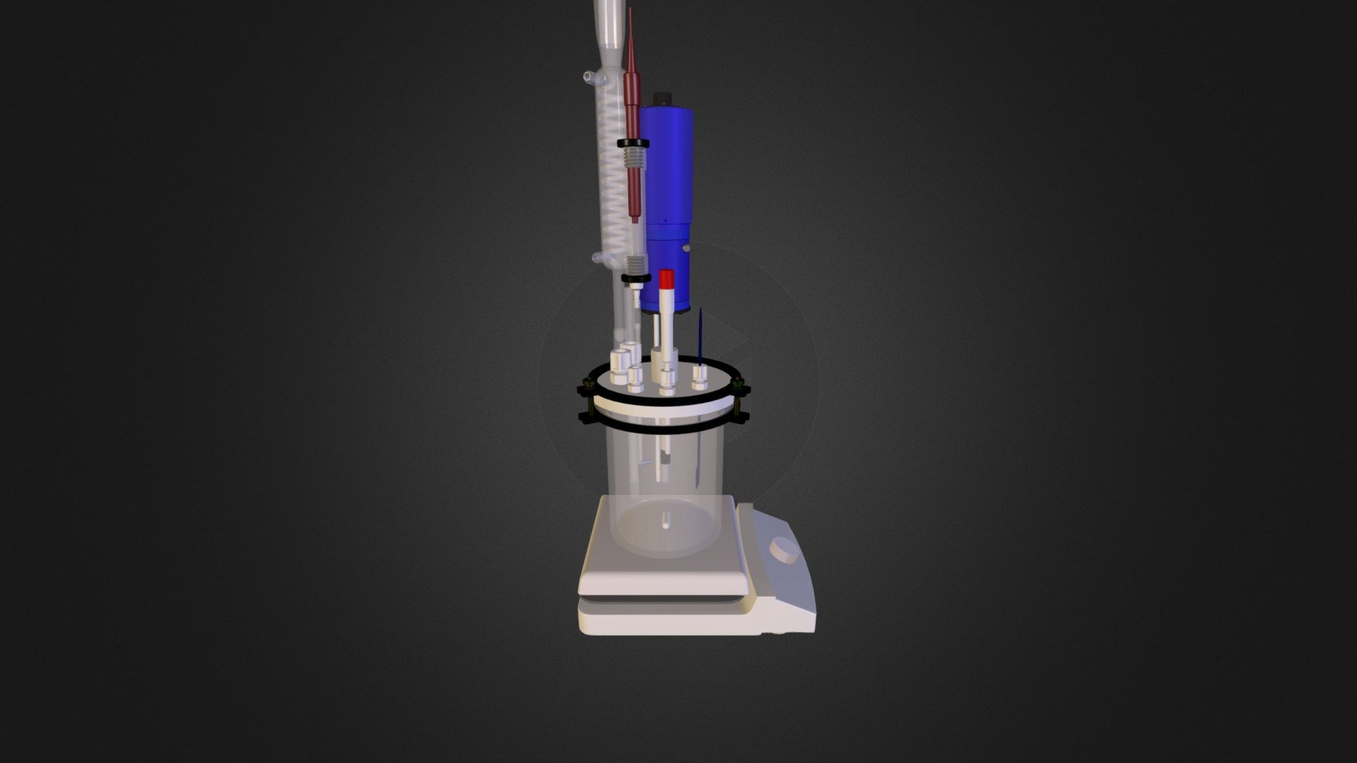 Glass Cell With Rotating Cylinder - 3D model by cs206000 [30a8f4e ...