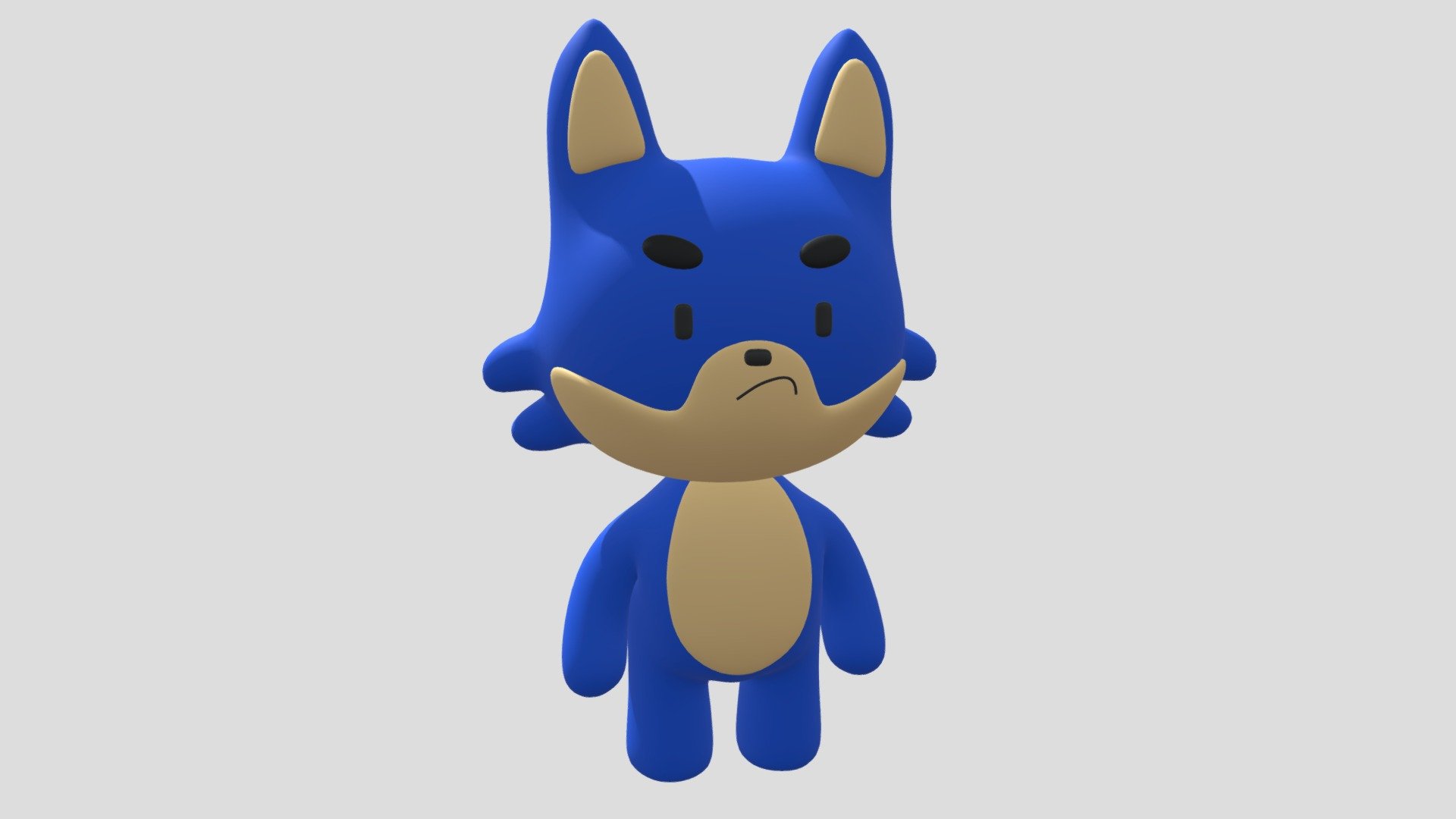 Angry Cartoon Blue Fox - Download Free 3D model by VideonHoffa [30a9773 ...