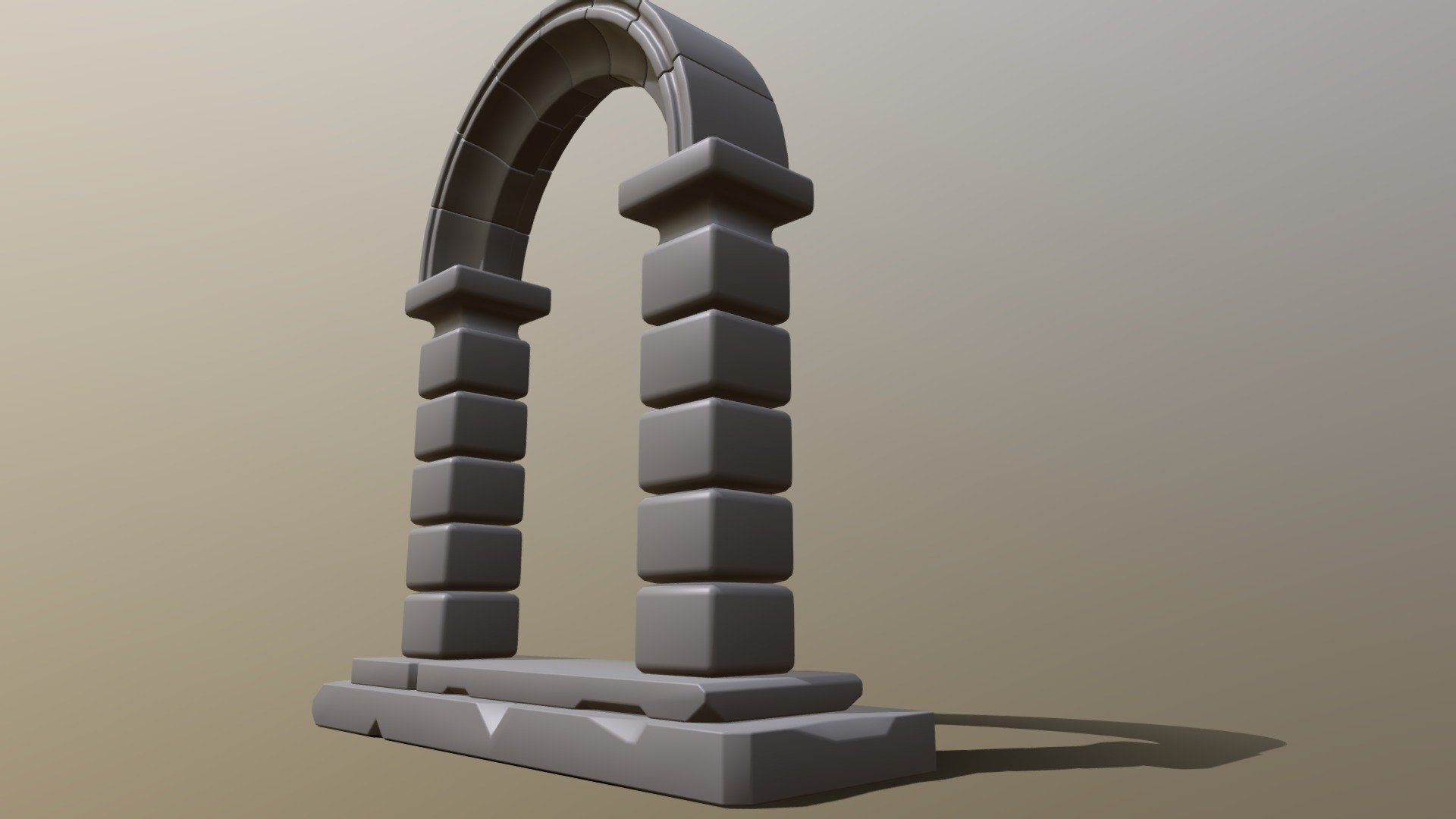 Stone Gate - Download Free 3D model by ARToffice [30acb92] - Sketchfab