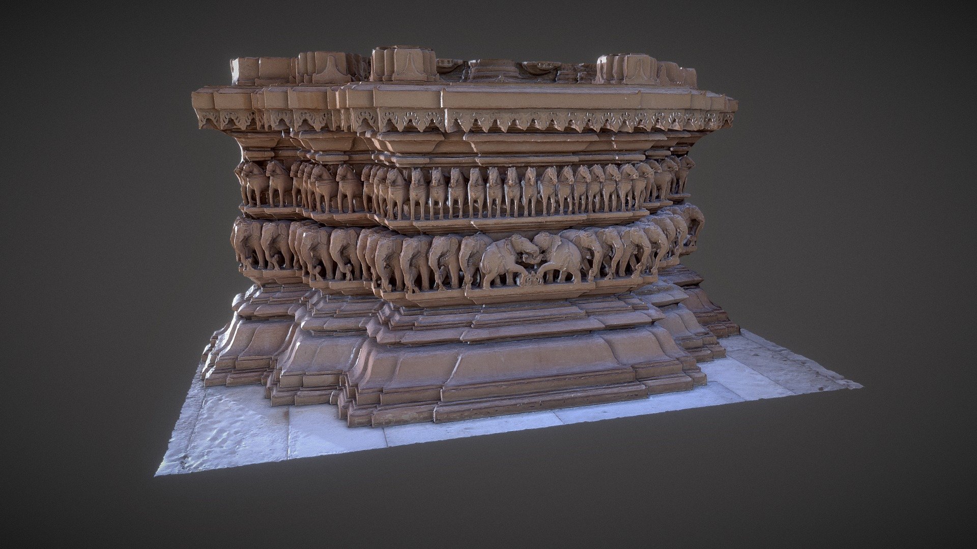 Indian Temple Facade - Buy Royalty Free 3D model by HM3Dimension ...