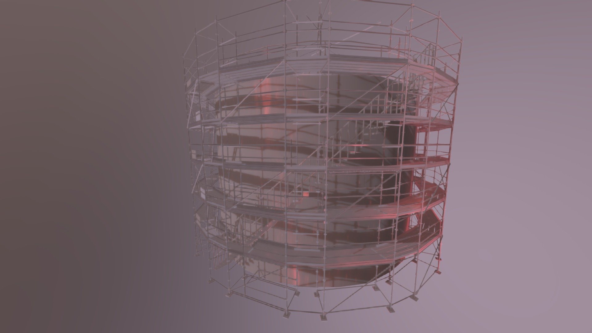 Scaffold 360 around Tank - 3D model by Unique CAD Solutions, LLC. (@UCS ...