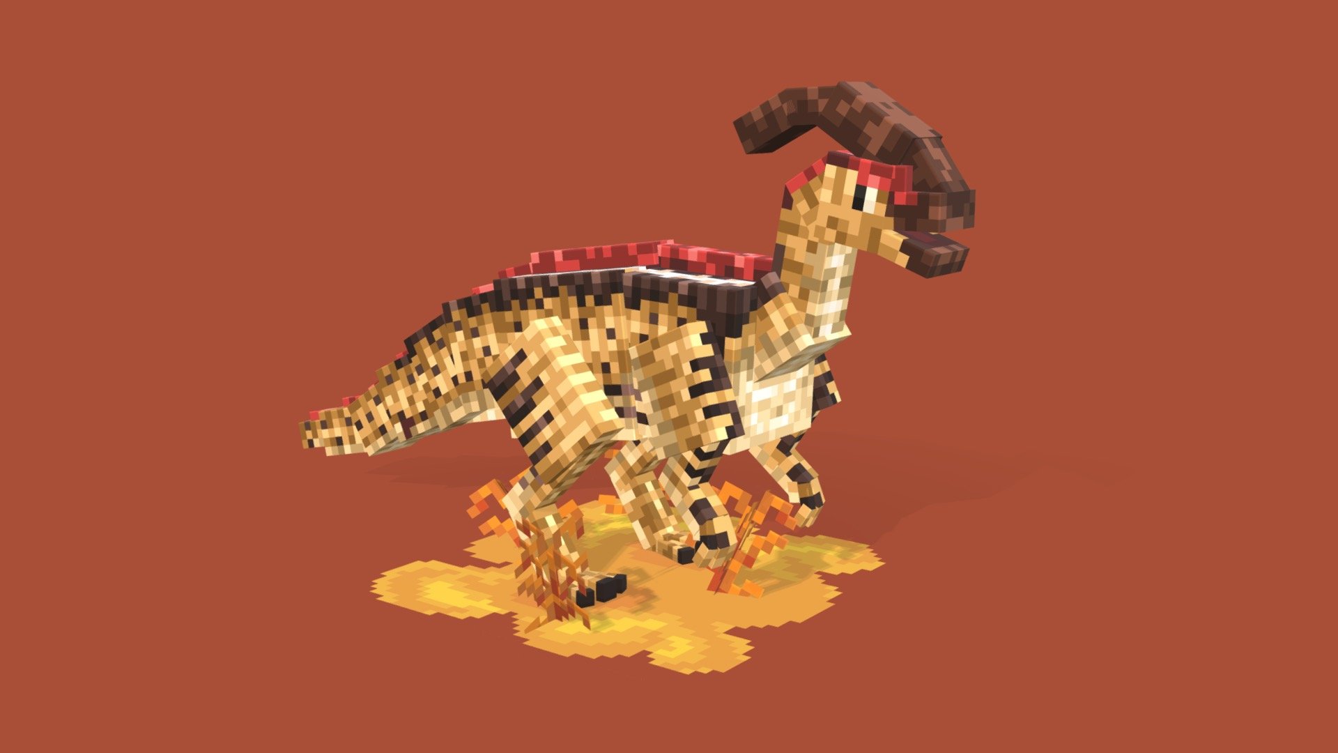 Parasaurolophus - 3D model by MOSKA (@moska_design) [30b0db5] - Sketchfab