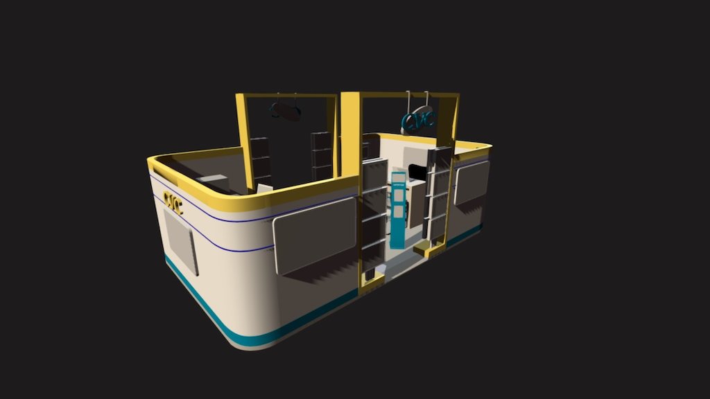 Quiosque CVC - 3D model by rodrigoalways [30b44a2] - Sketchfab