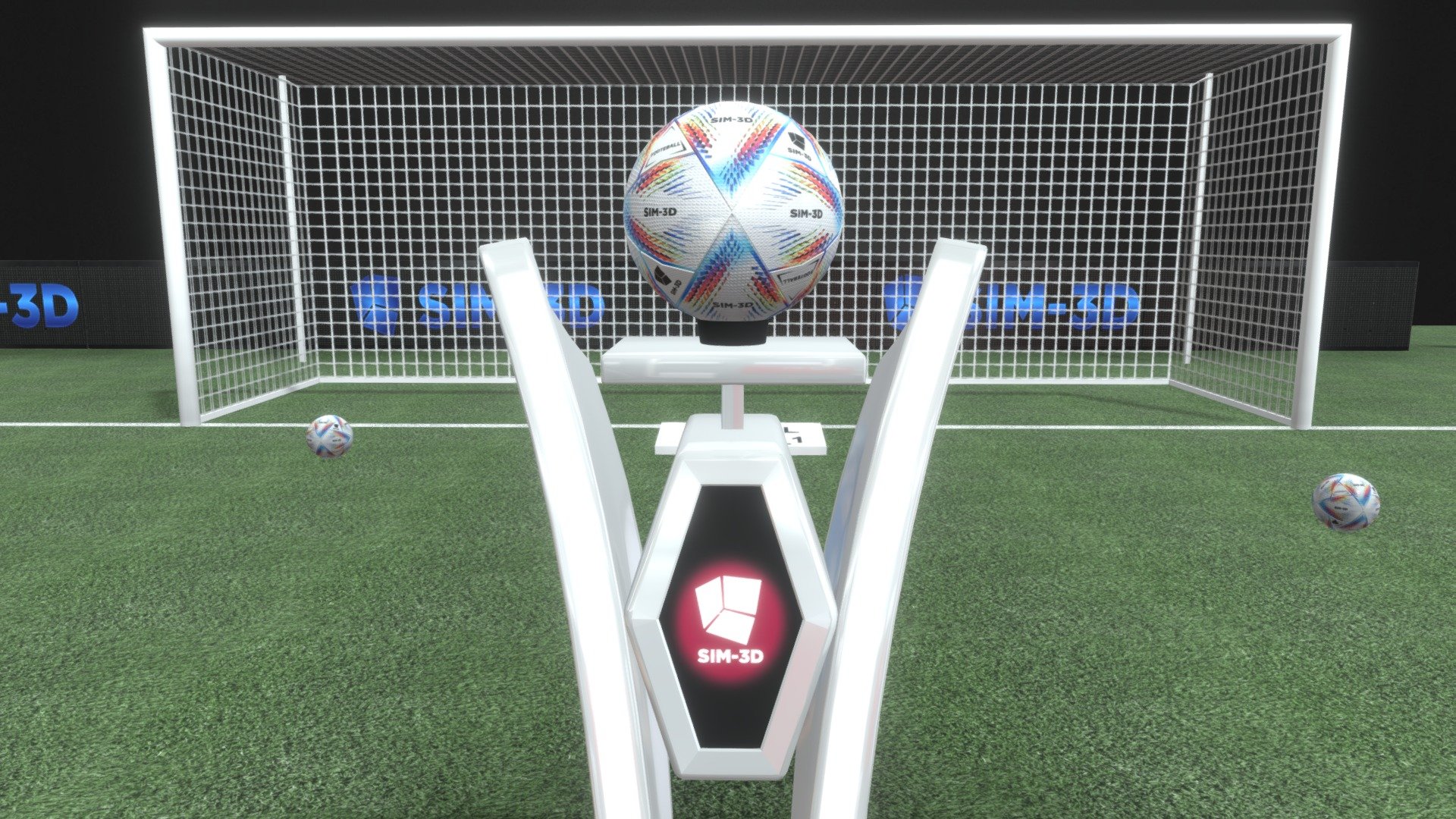 3D Goals and Posts Footeball - 3D model by dalcezar [30b564f] - Sketchfab