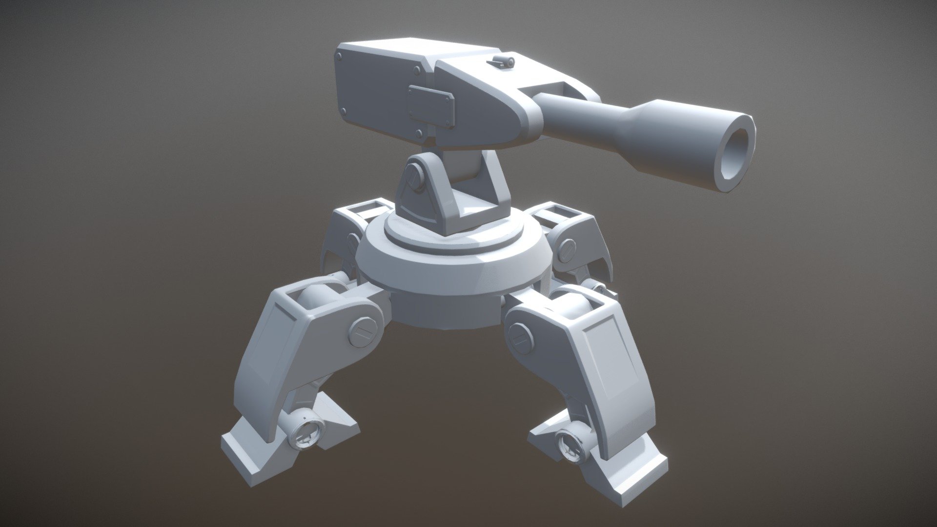 Turret - 3D model by Max (@maxwellnichols) [30b619e] - Sketchfab
