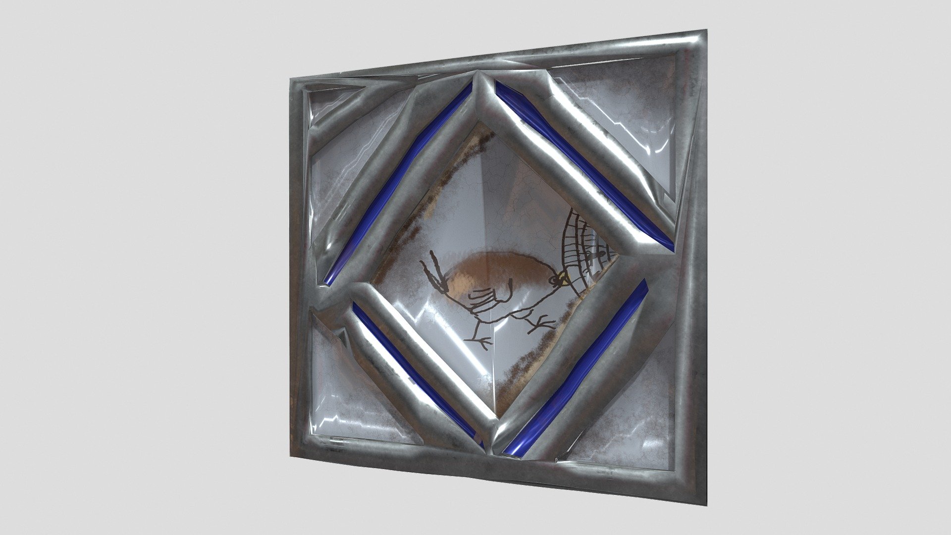 Stained glass replica object - 3D model by Leigh_ [30b643f] - Sketchfab
