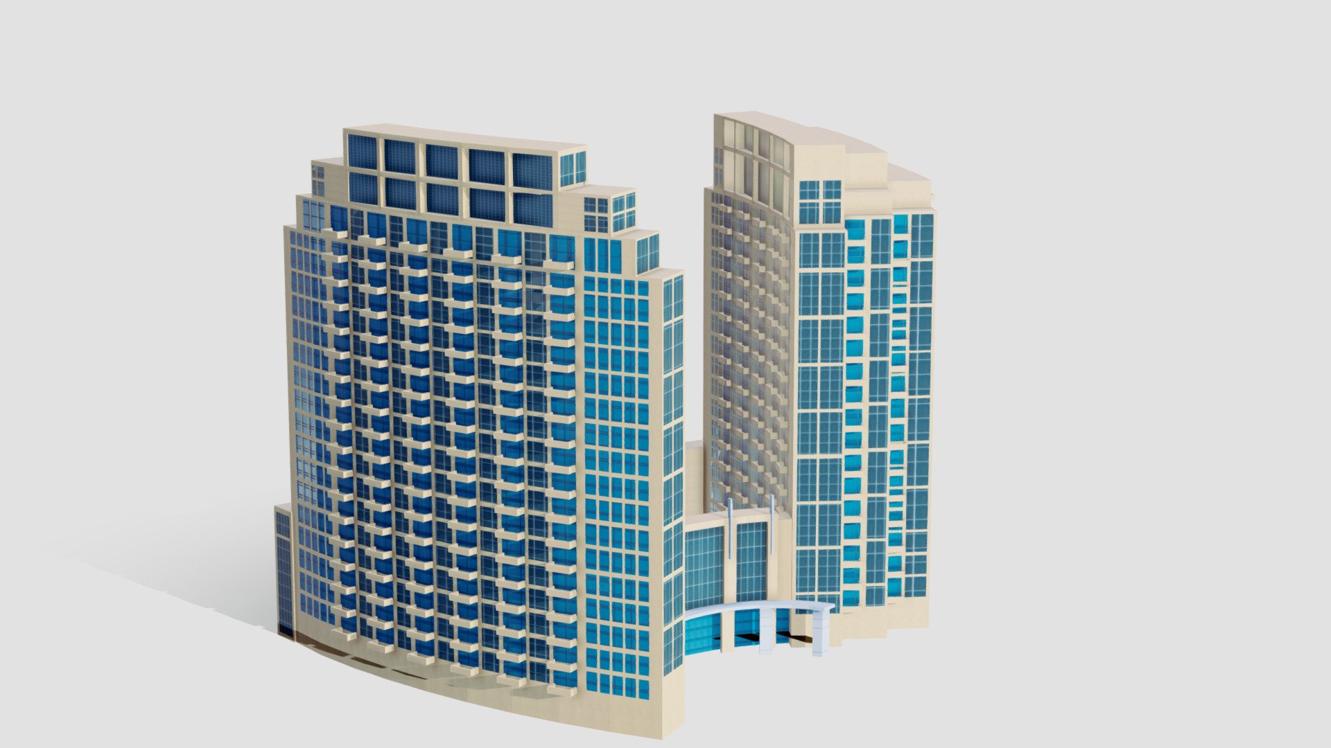 Standpoint Towers Dubai - Buy Royalty Free 3D model by 1Quad (@1.Quad ...