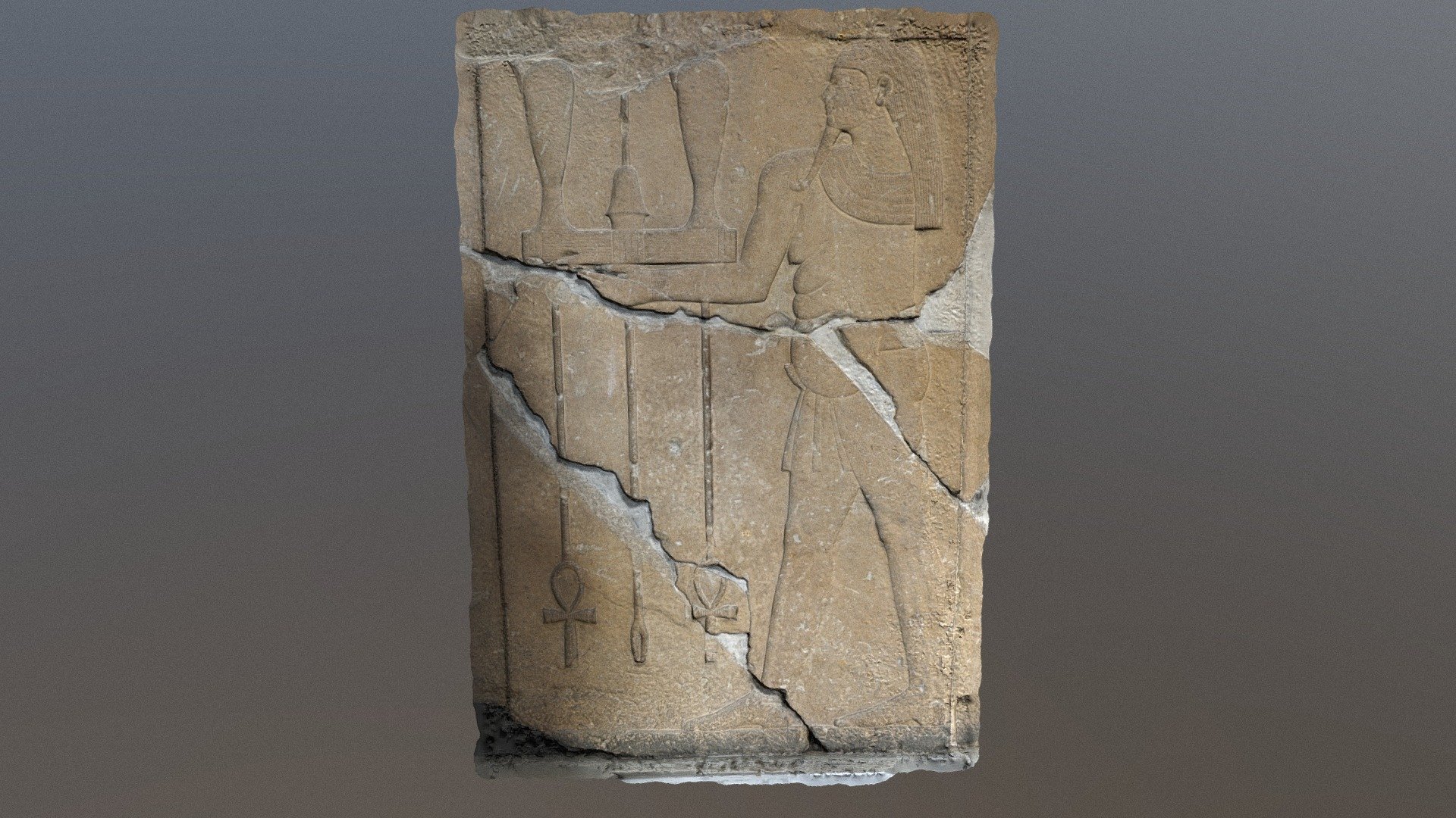 Relief Fragment, Cairo museum - Download Free 3D model by danielpett ...