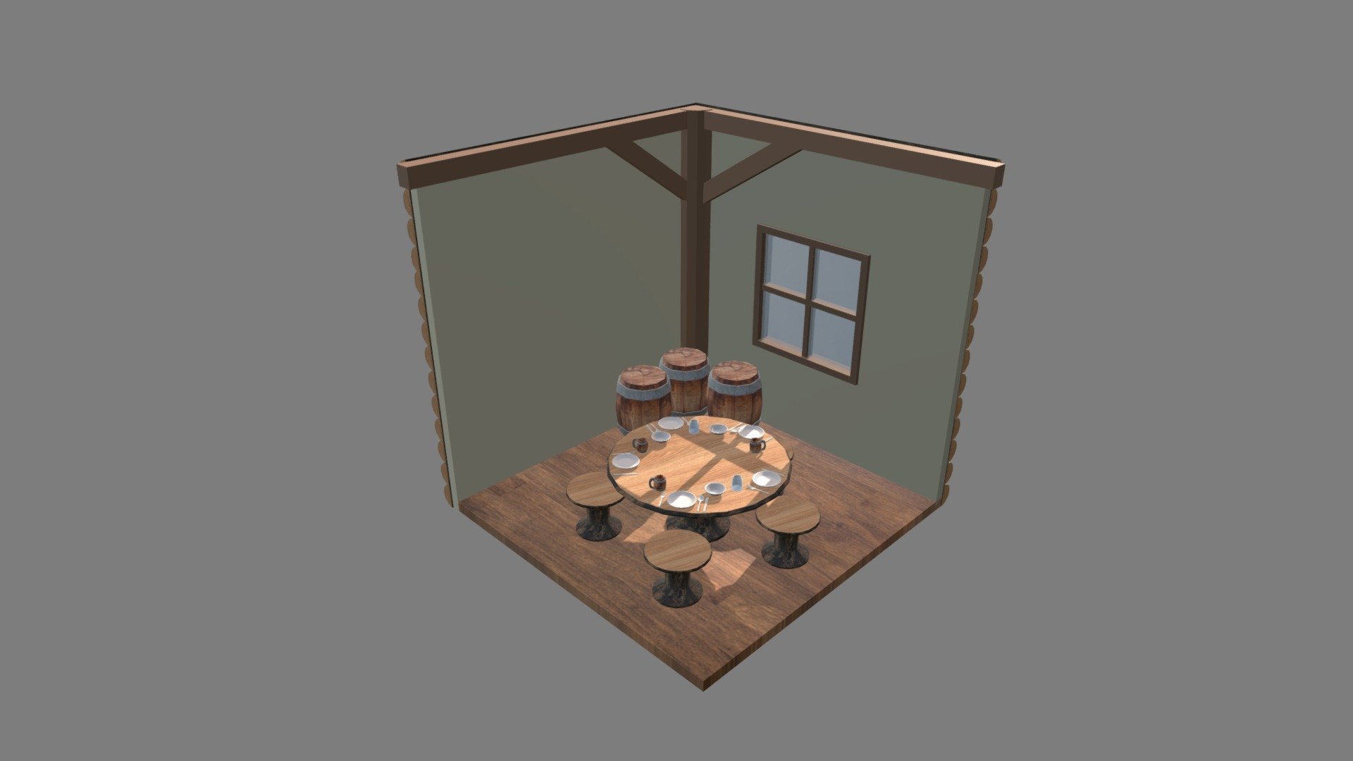 tavern corner - 3D model by lightingofethan [30bc06d] - Sketchfab