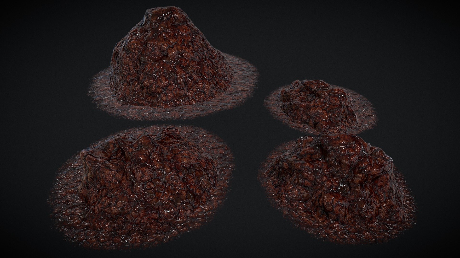 Blood and Guts Piles - Buy Royalty Free 3D model by ...