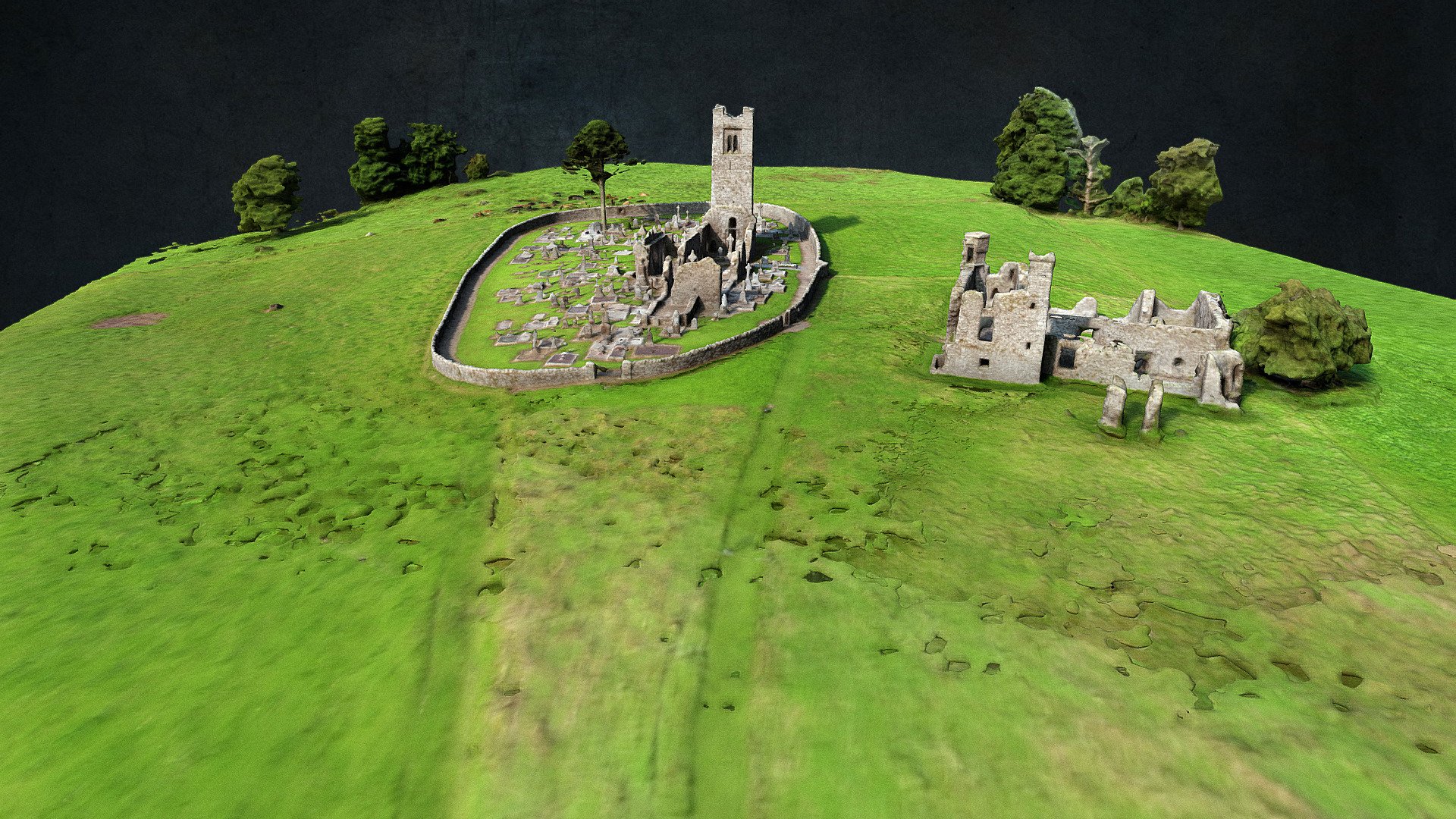 The Hill of Slane ABBEY | IRELAND - Download Free 3D model by ...