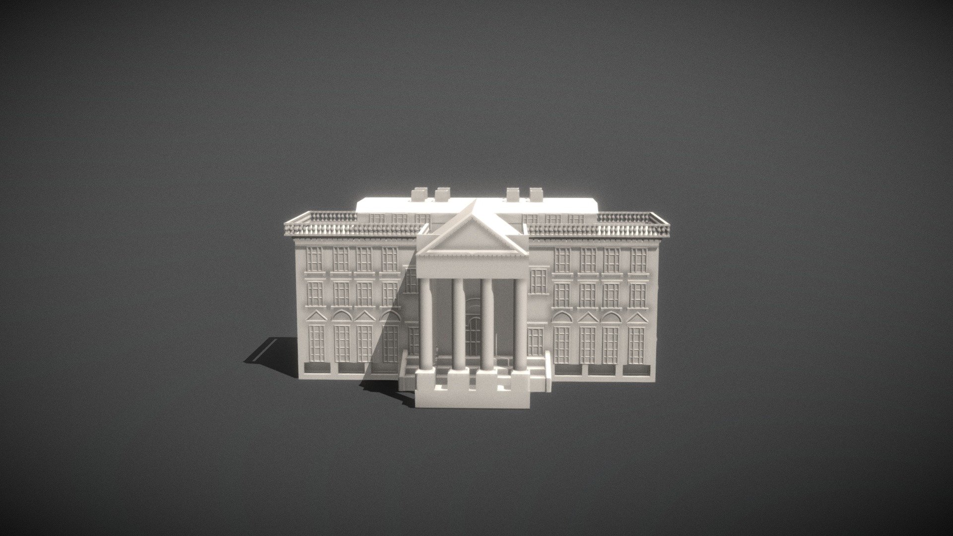 The White House - Download Free 3D model by Daken.Hoo [30c2a83] - Sketchfab