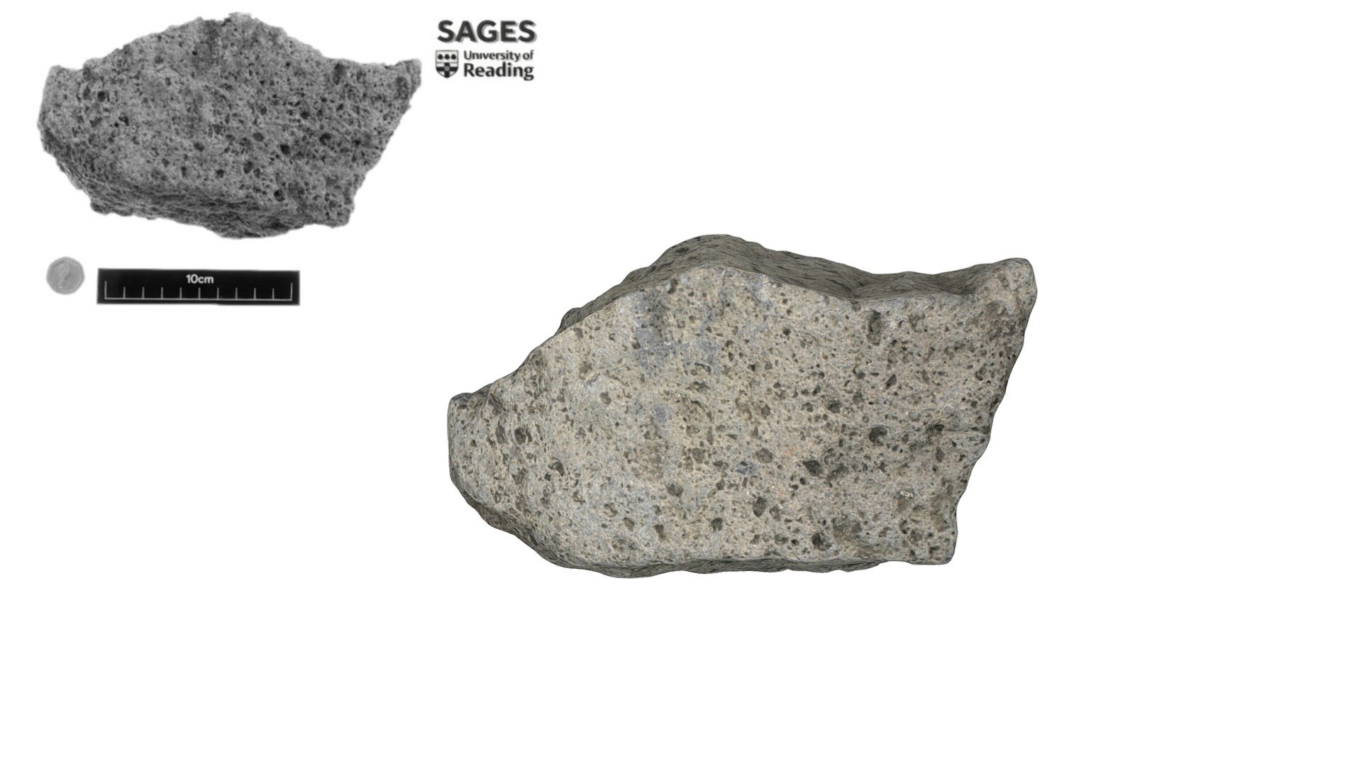 Silchester Pompeian-style Mill Fragment SF 5571 - 3D model by ...
