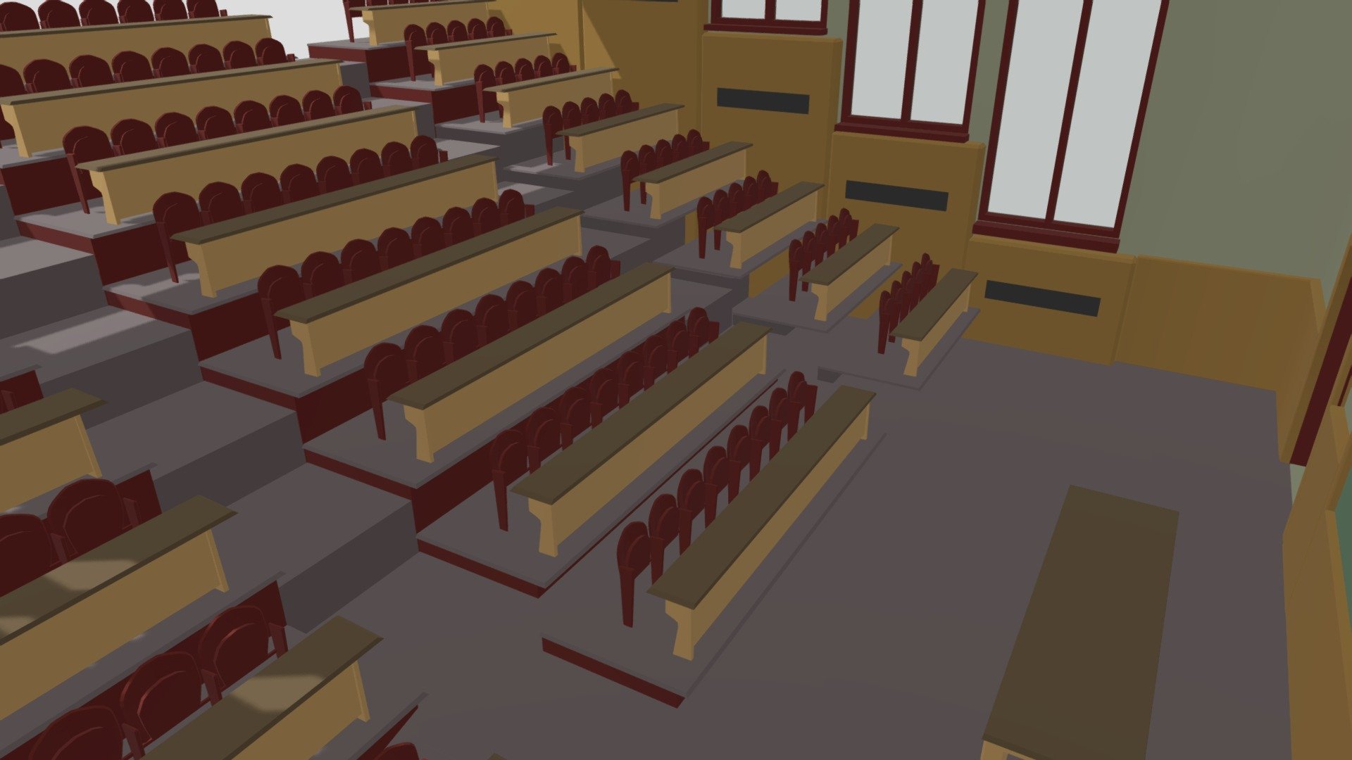 Lecture Hall - Download Free 3D model by BgirlKittyEmo [30c8af7 ...