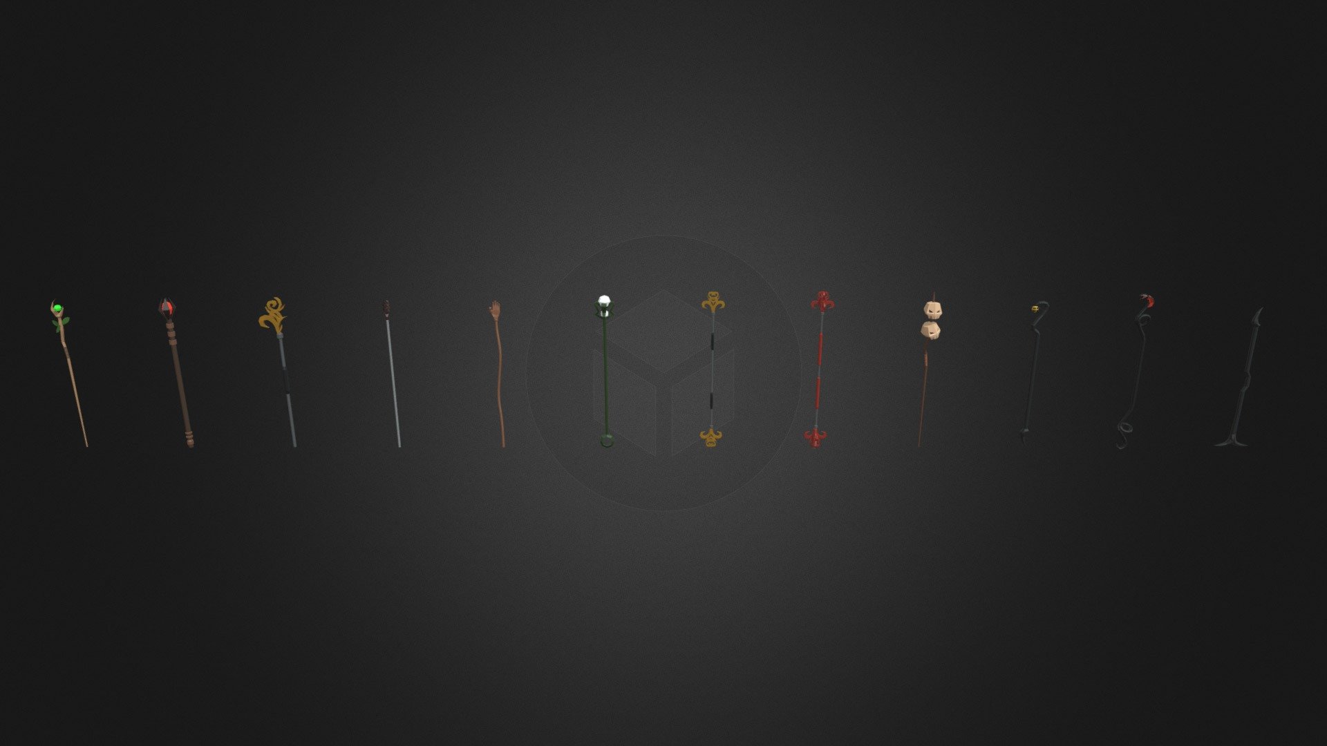 Twelve staves (Doze Cajados) lowpoly - 3D model by Lancaster Modelagem ...