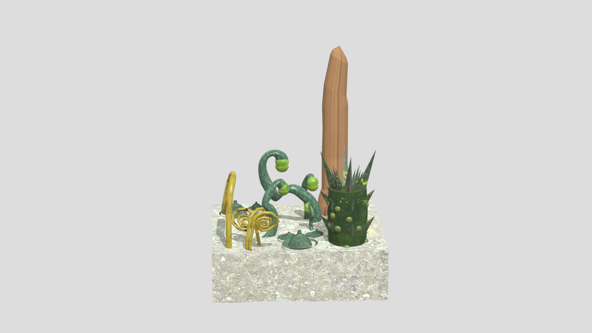 ALIEN PLANTS - Download Free 3D model by WakeKnight [30cd03f] - Sketchfab
